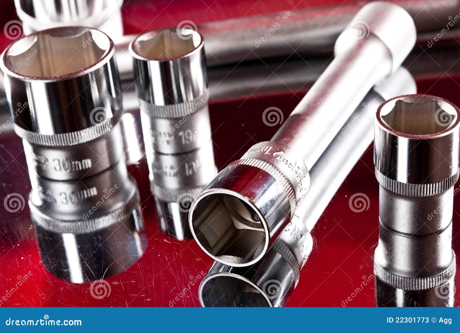 Socket spanner stock image. Image of metal, wrench, equipment - 22301773