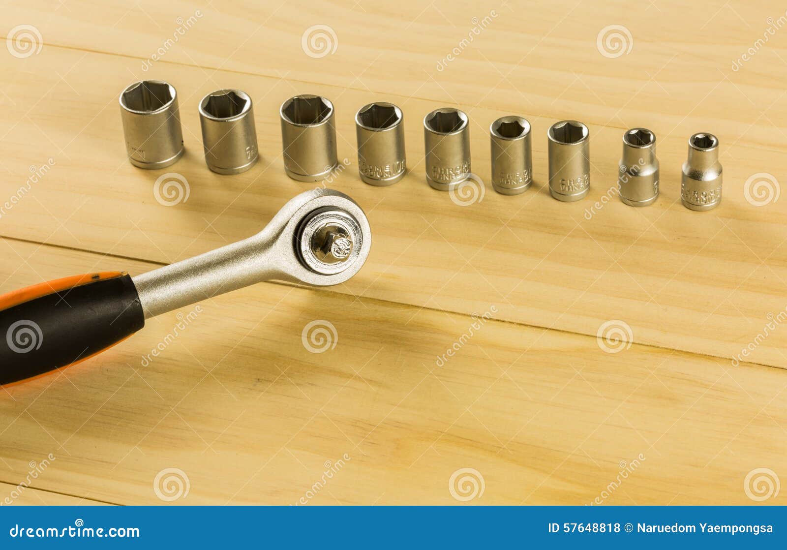 Socket Spanner Wrenches stock photo. Image of parts, improvement - 57648818
