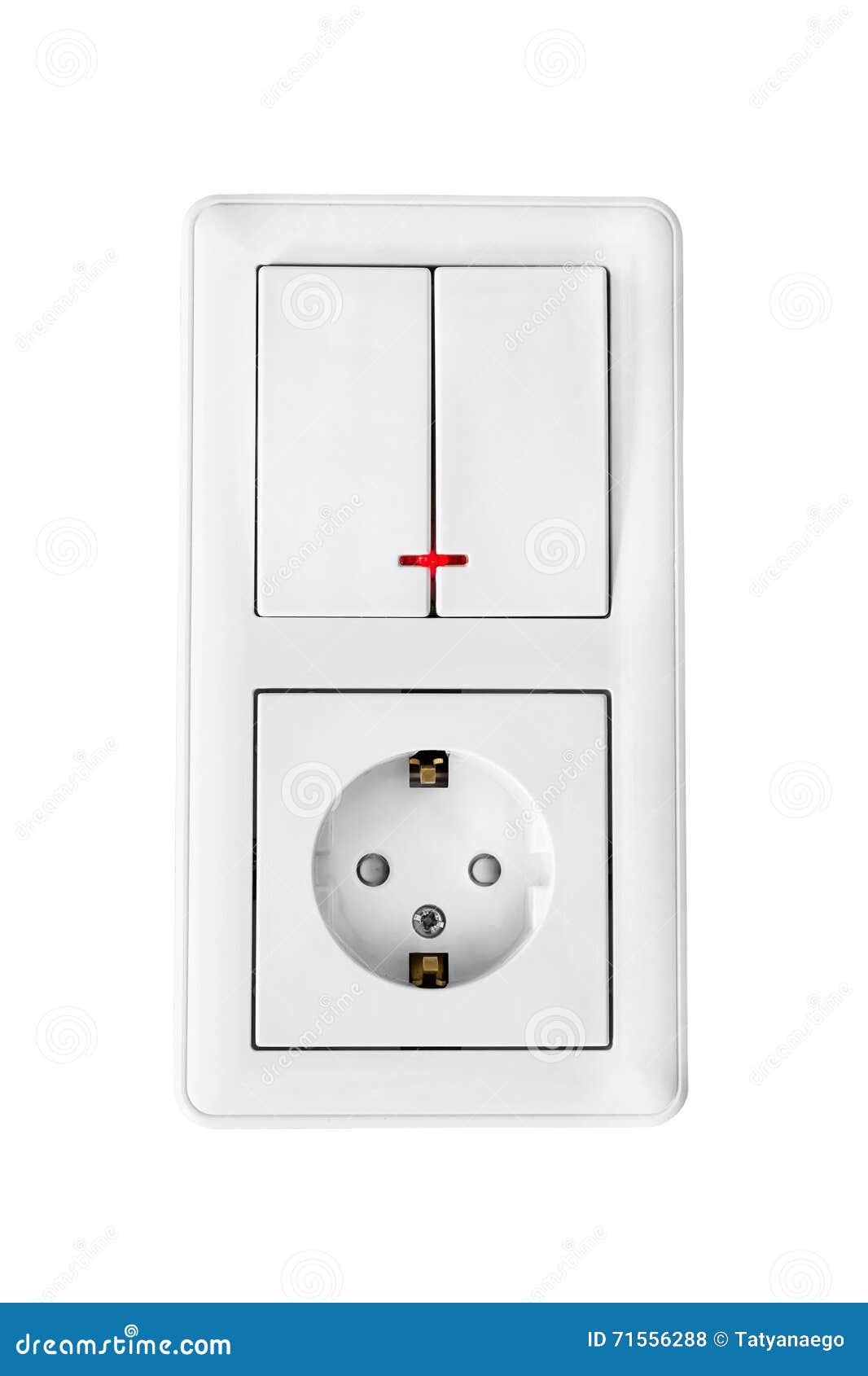 Socket and switch stock photo. Image of element, isolated - 71556288