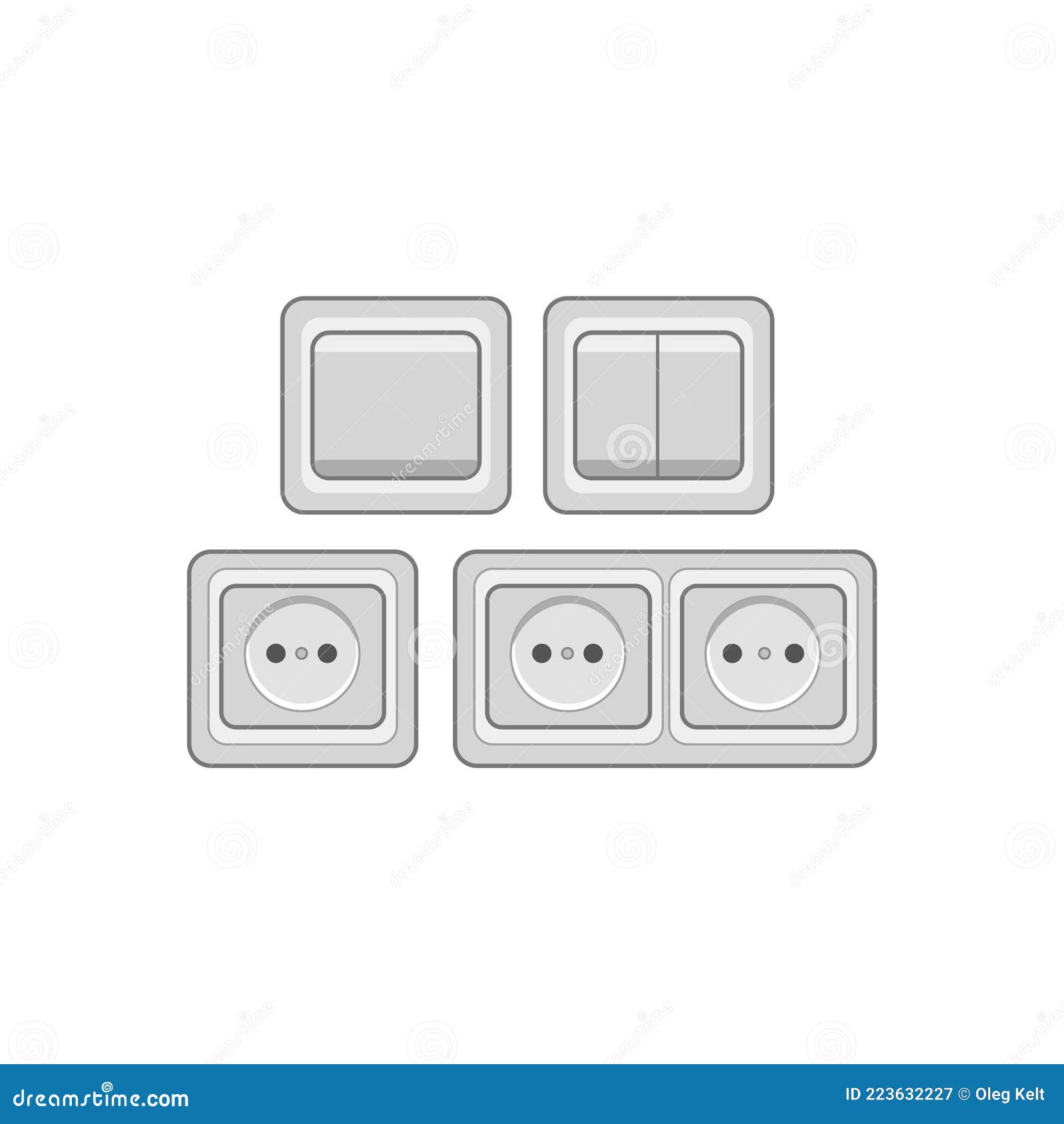 Socket and Switches Icon.Vector Graphic Illustration Isolated ...