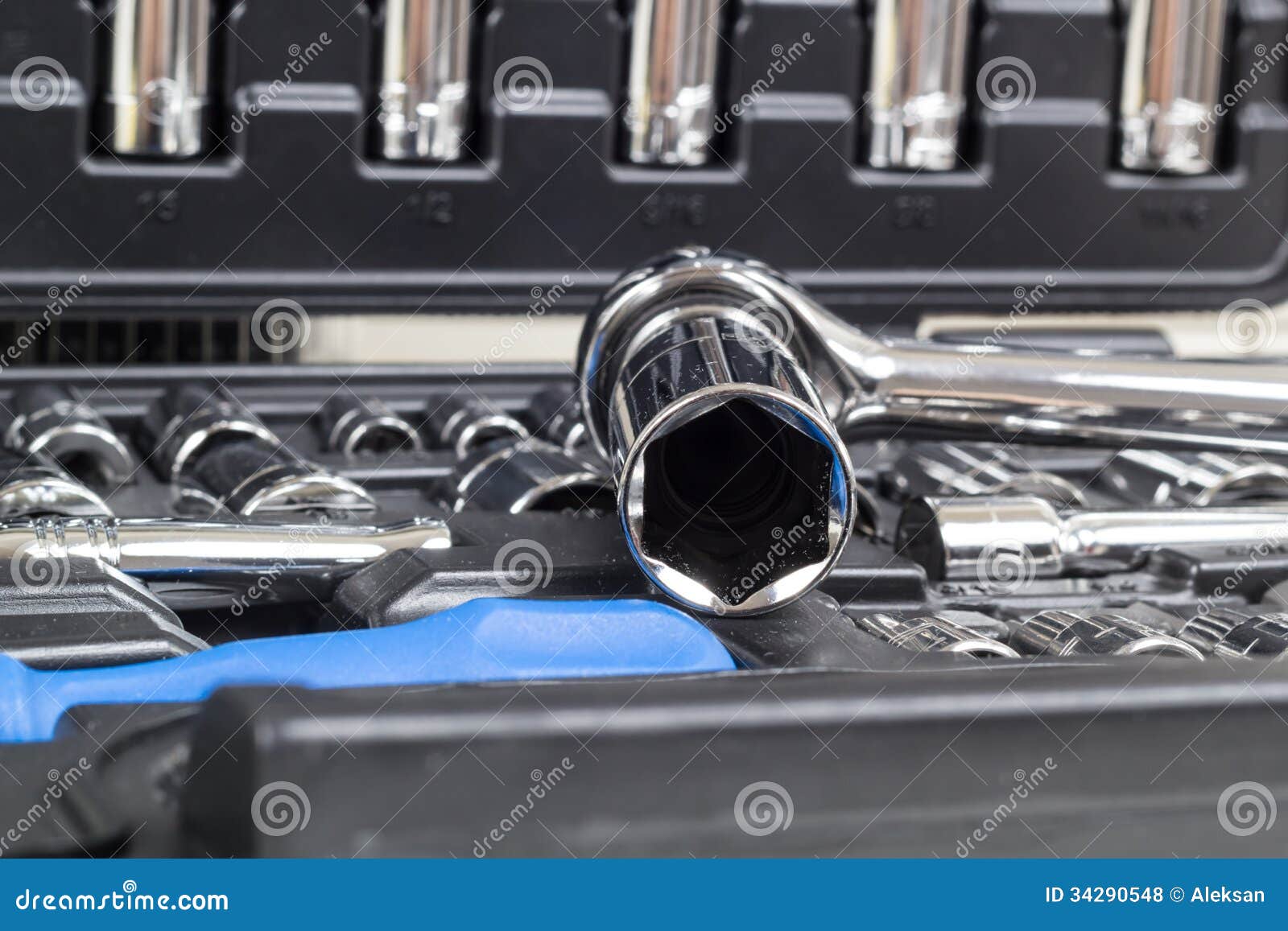 Socket and tool set stock photo. Image of closeup, repairing - 34290548