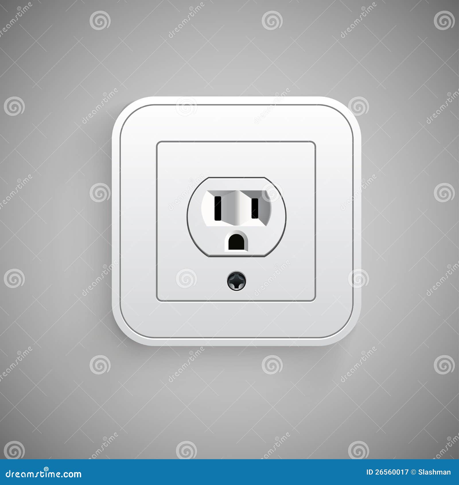 Socket, Vector. Electrical Outlet Stock Vector - Illustration of ...