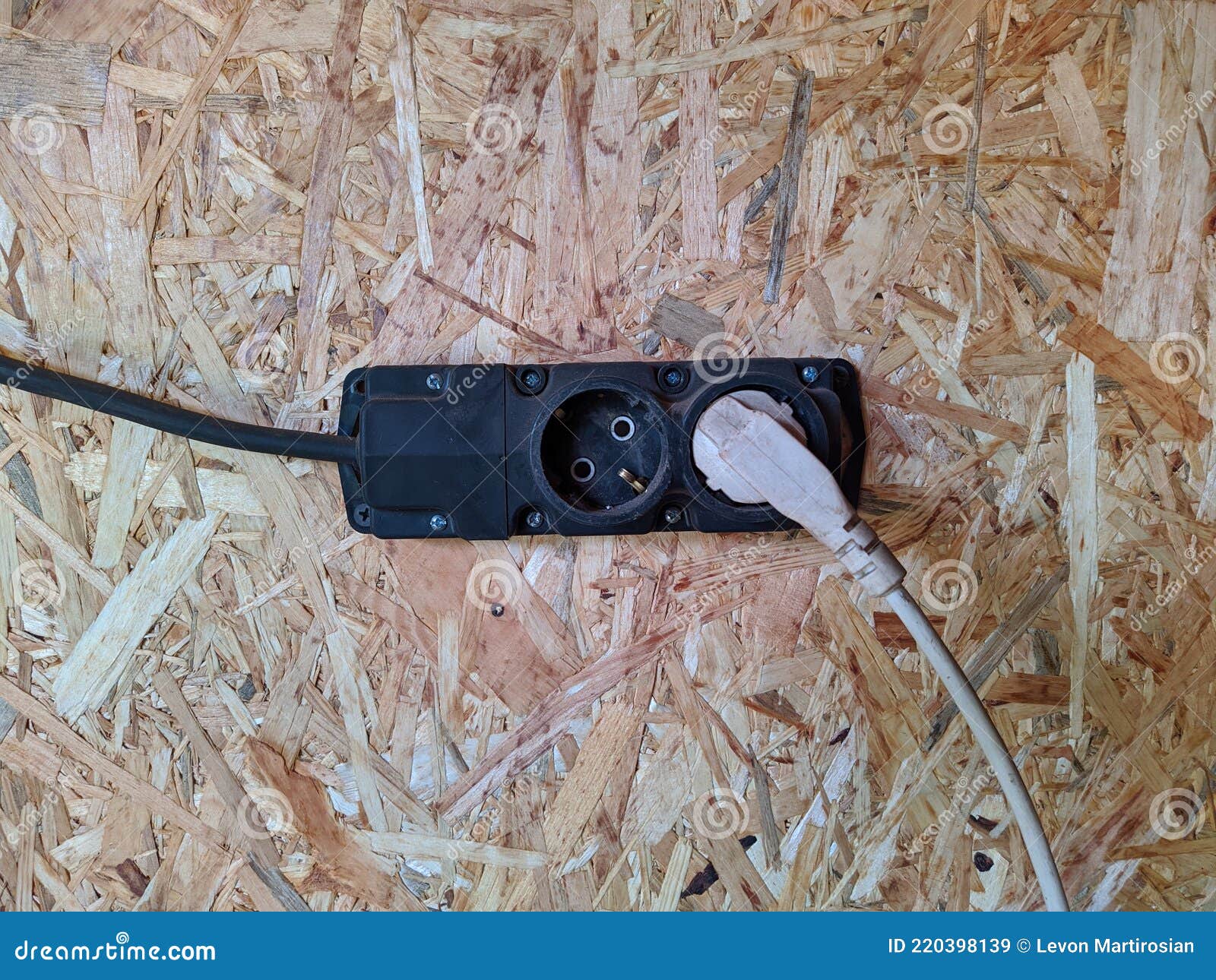 Socket with Wires in a Wooden Shed Stock Image - Image of grounded ...
