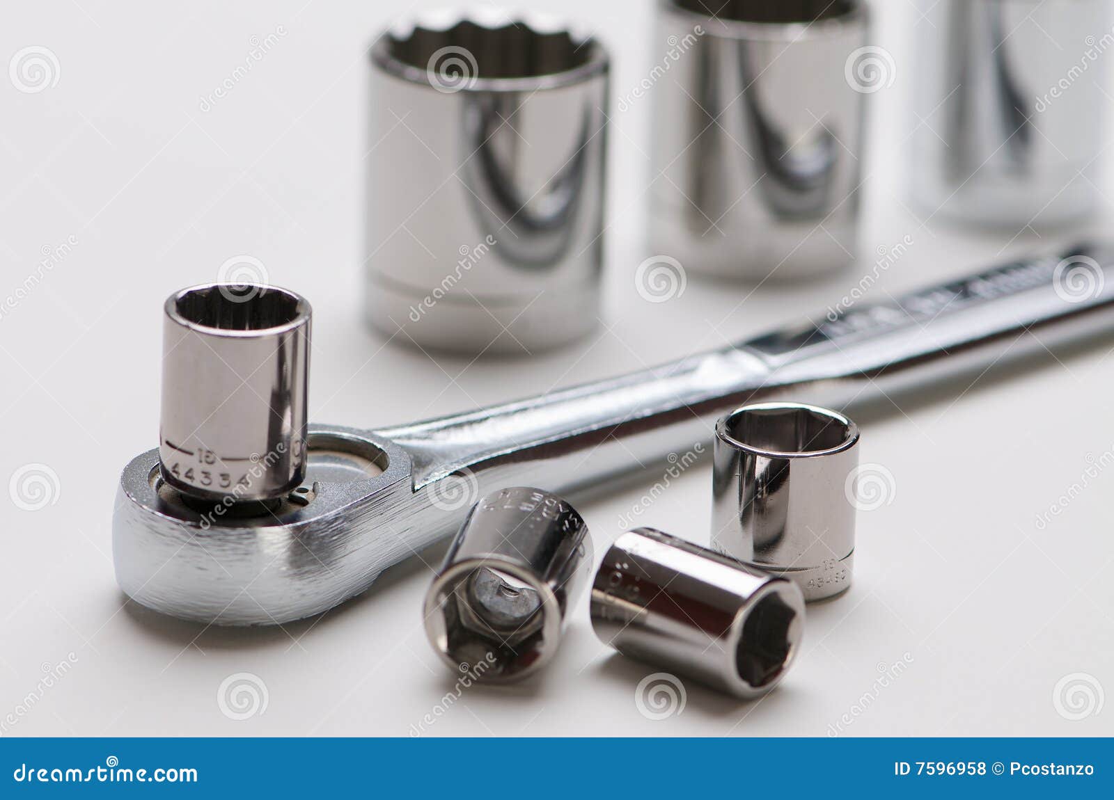 Socket wrench stock photo. Image of work, wood, build - 7596958