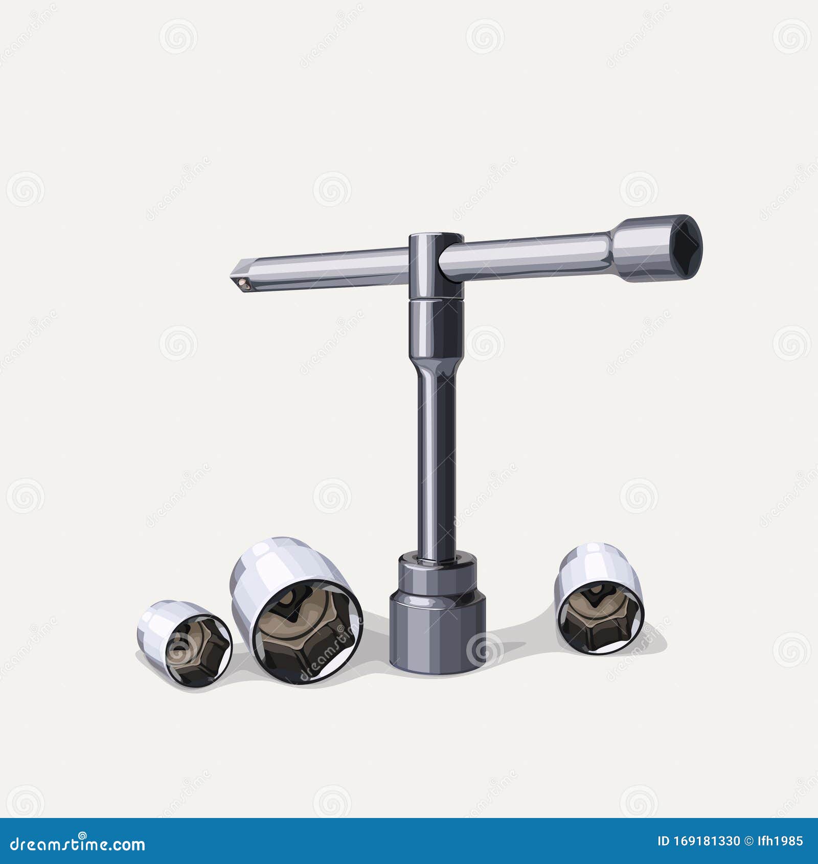 Ratchet Sockets Icon. Doodle Hand Drawn Or Outline Icon Style Vector ...