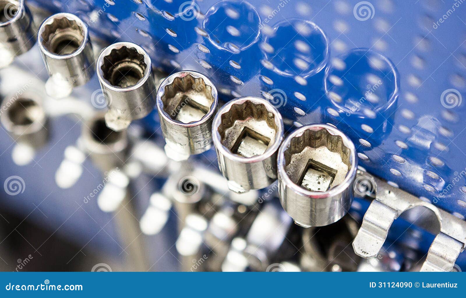 Sockets for engine repair stock photo. Image of cork - 31124090