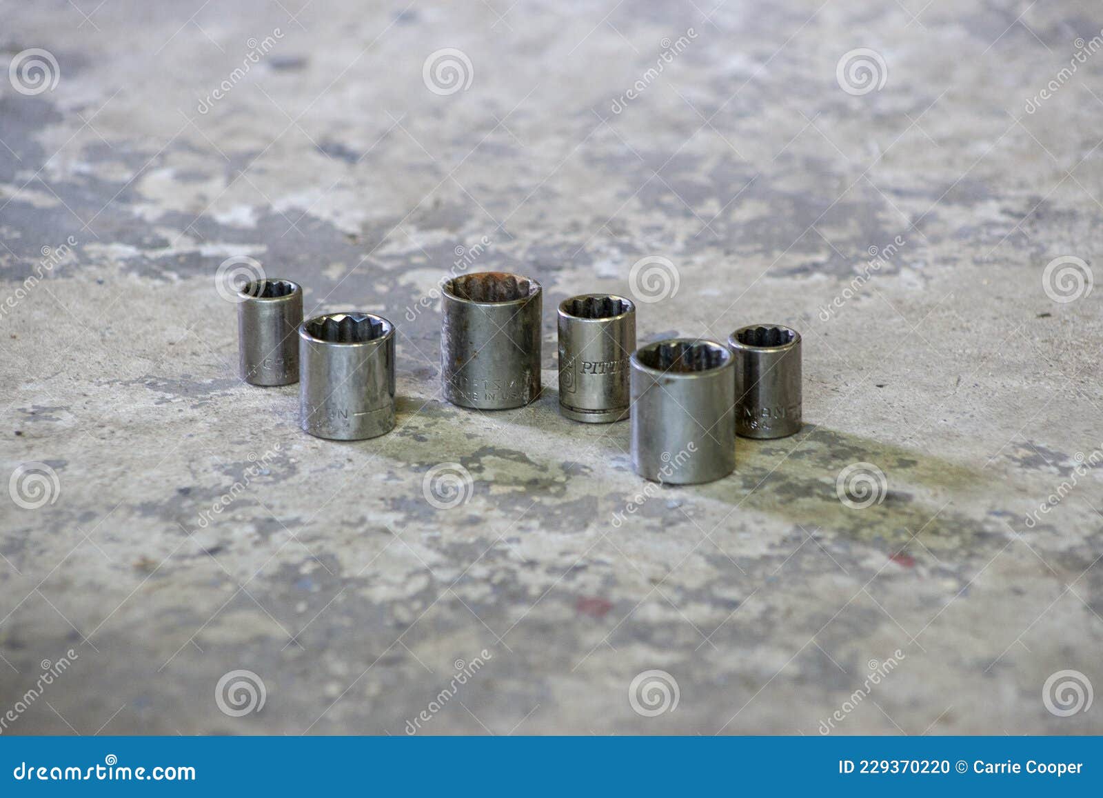 Sockets in the garage. stock photo. Image of used, garage - 229370220