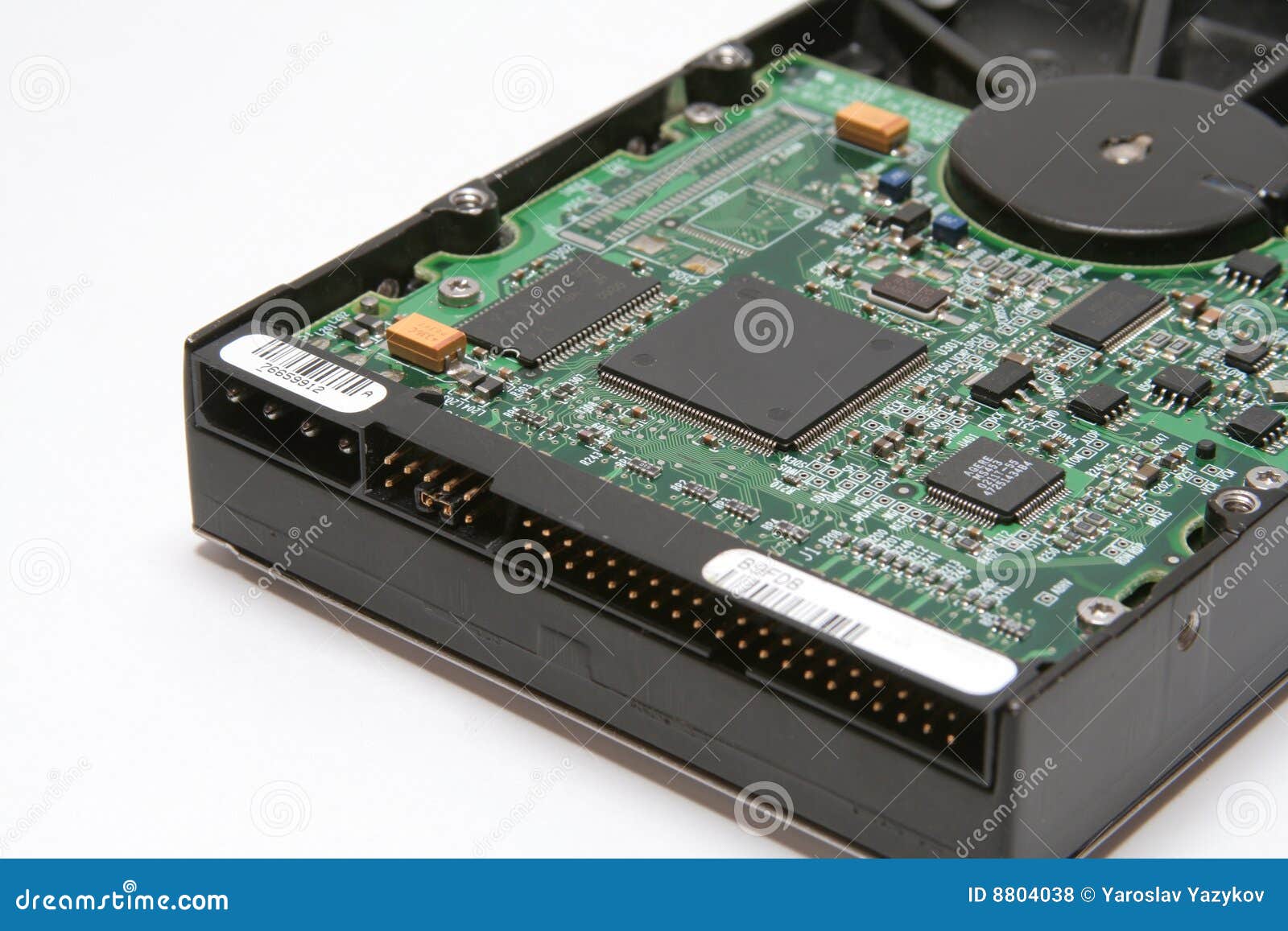 Sockets of Hard Disk stock photo. Image of material, head - 8804038