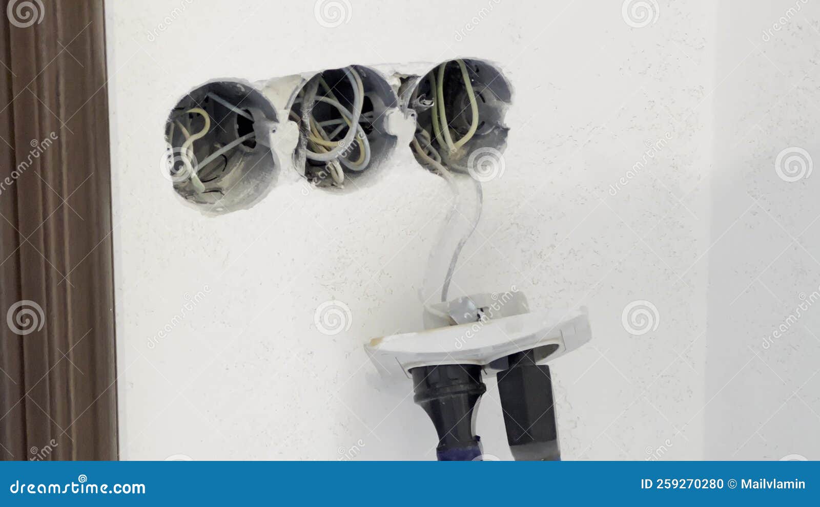 Sockets for Installing Electrical Sockets Stock Footage - Video of ...