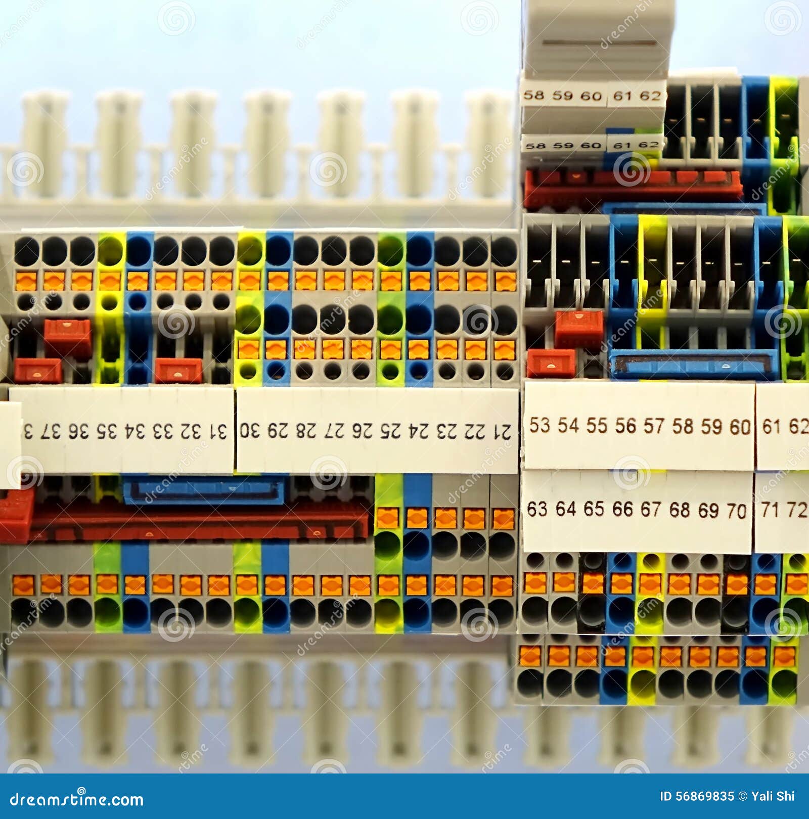 Sockets for Telecommunications Cables Stock Image - Image of digits ...