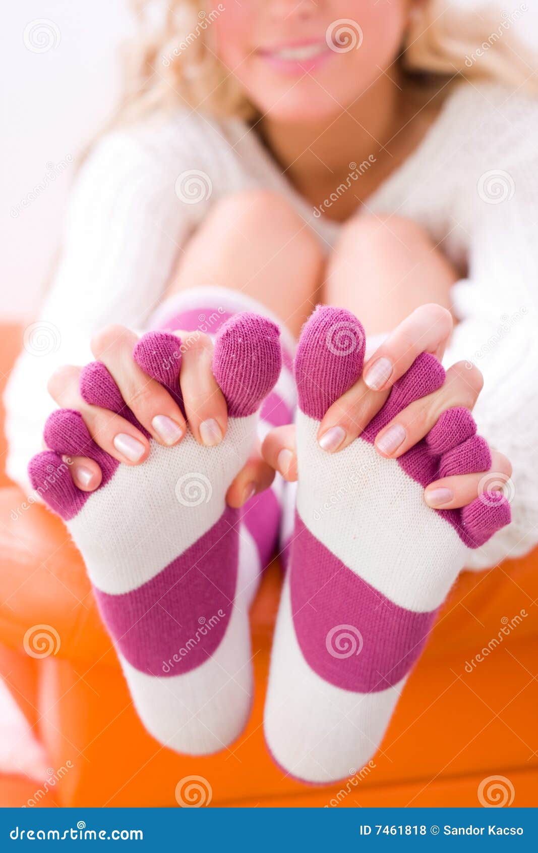 Socks stock photo. Image of legs, relax, optimistic, indoor - 7461818