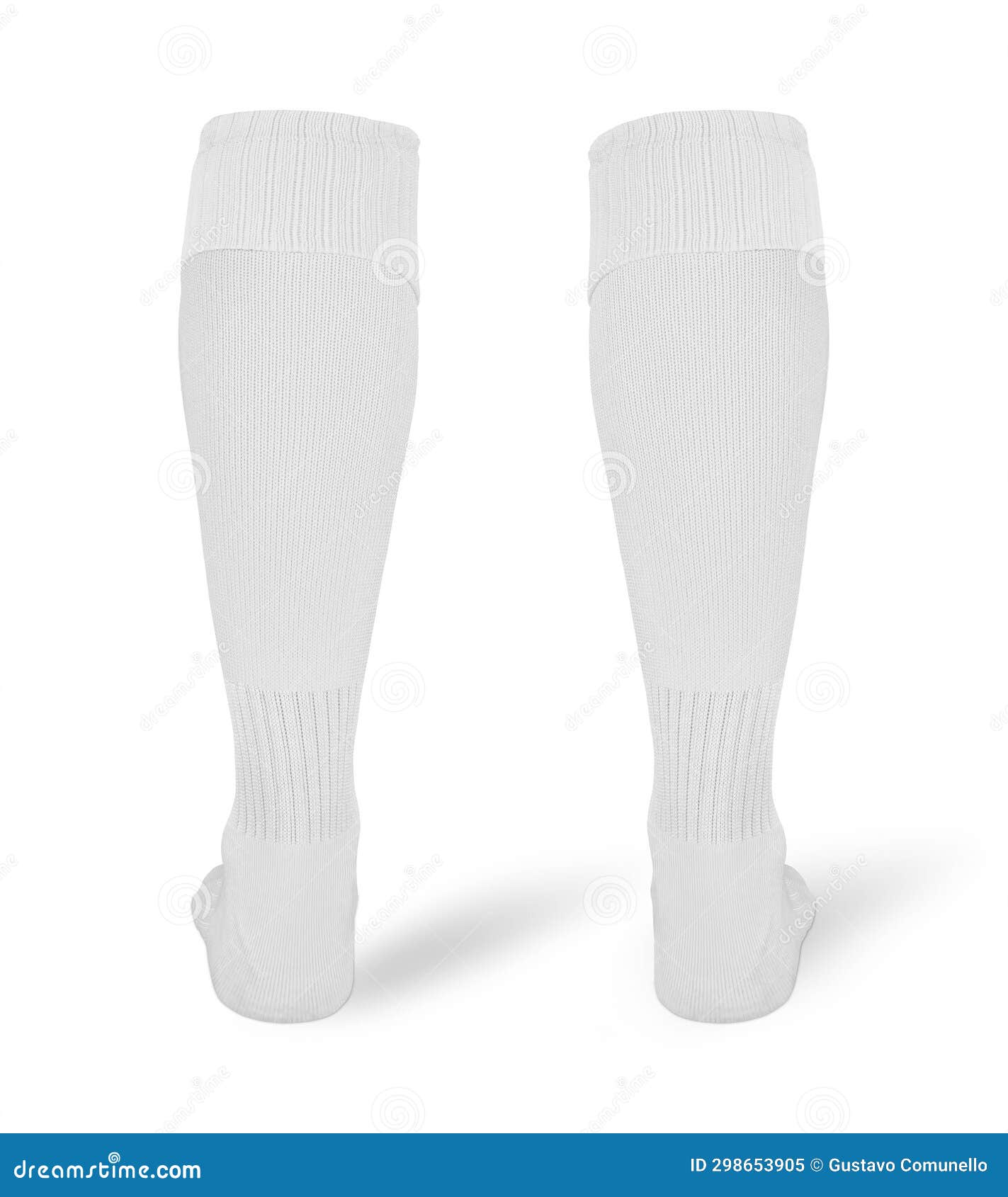 Socks Back View on White Background Stock Image - Image of sport ...
