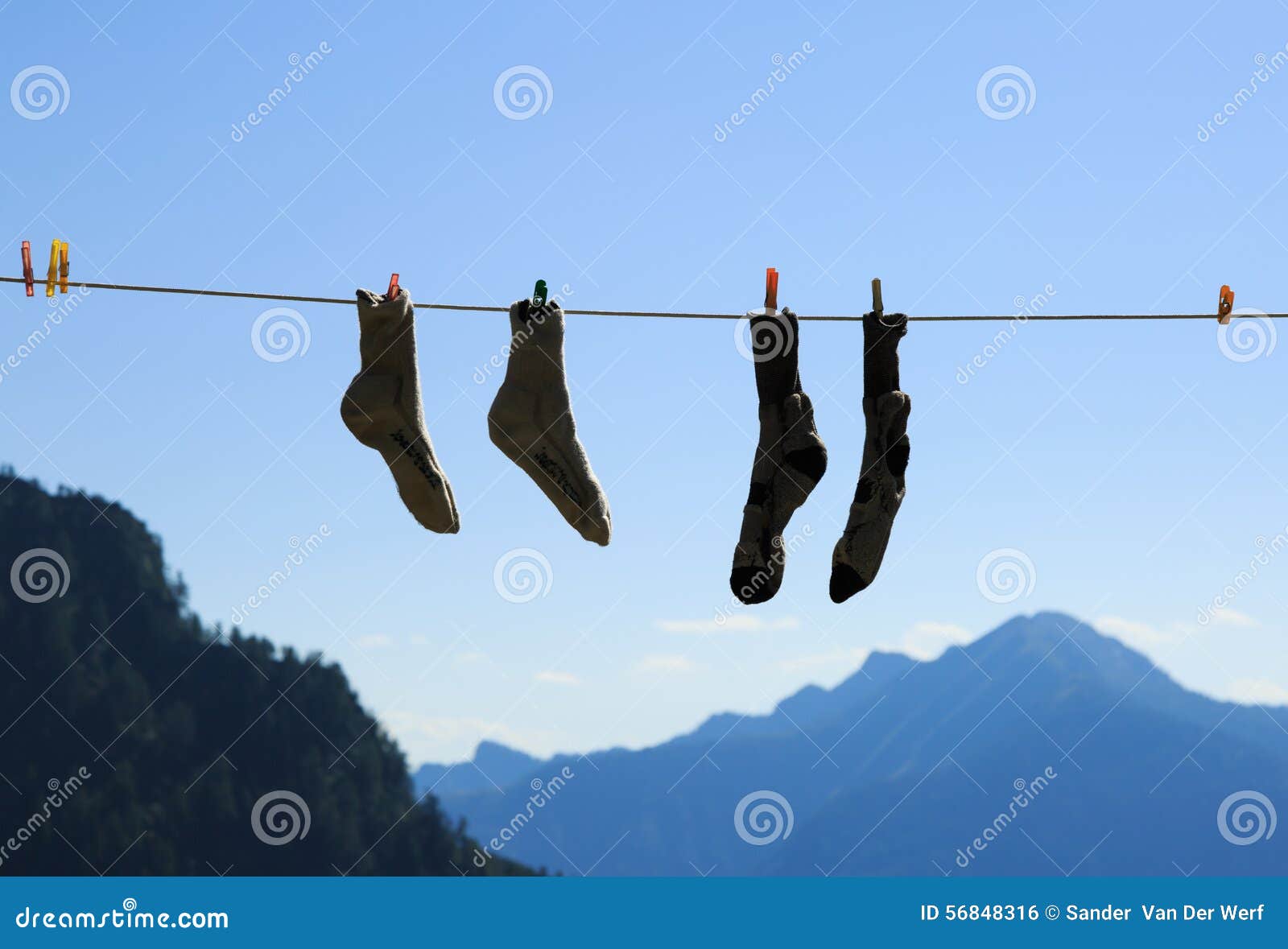 Socks drying stock photo. Image of freedom, smell, housework - 56848316