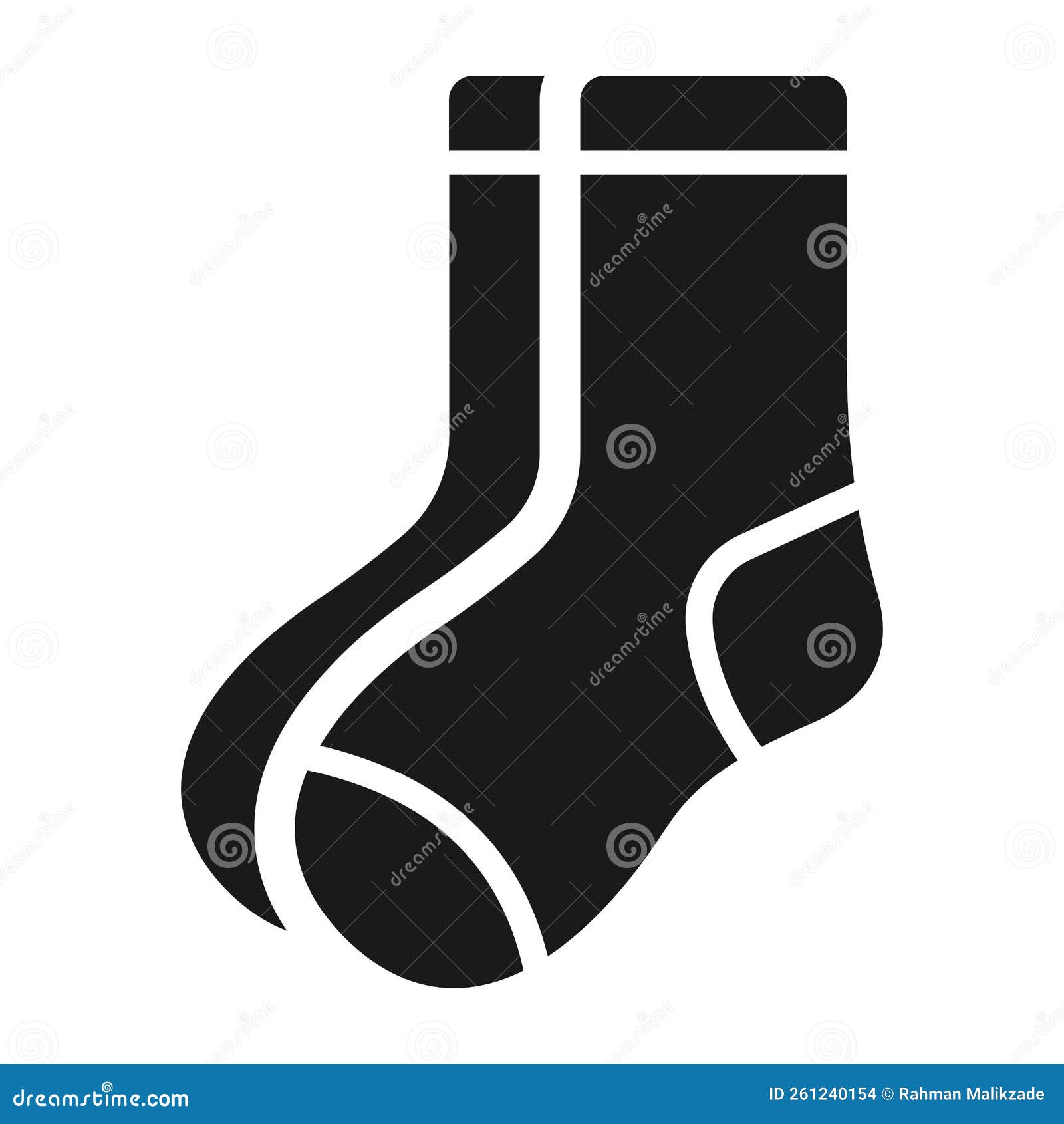 Socks Icon. Christmas Socks Vector Illustration Stock Vector ...