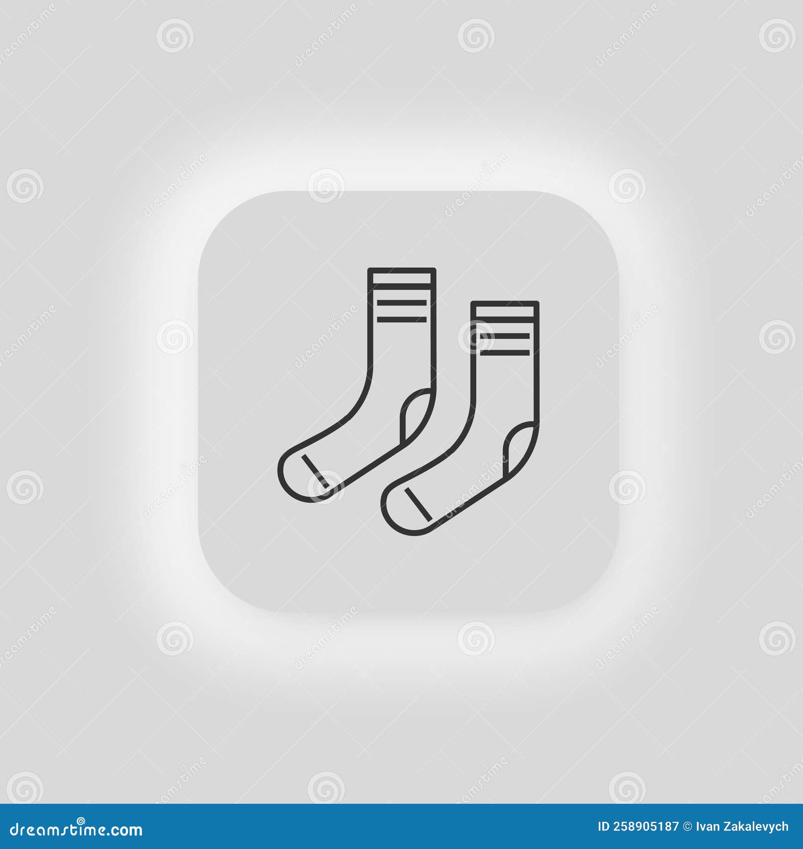 Socks Icon. Leg Clothes Symbol. Sign Launry Vector Stock Illustration ...