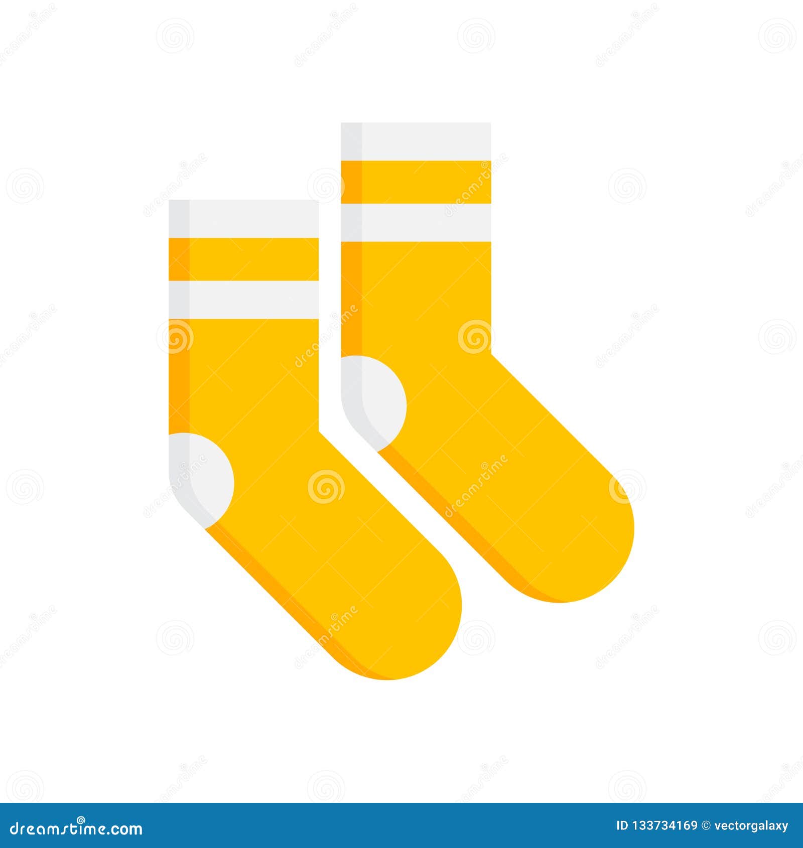 Socks Icon Vector Sign And Symbol Isolated On White Background Stock ...