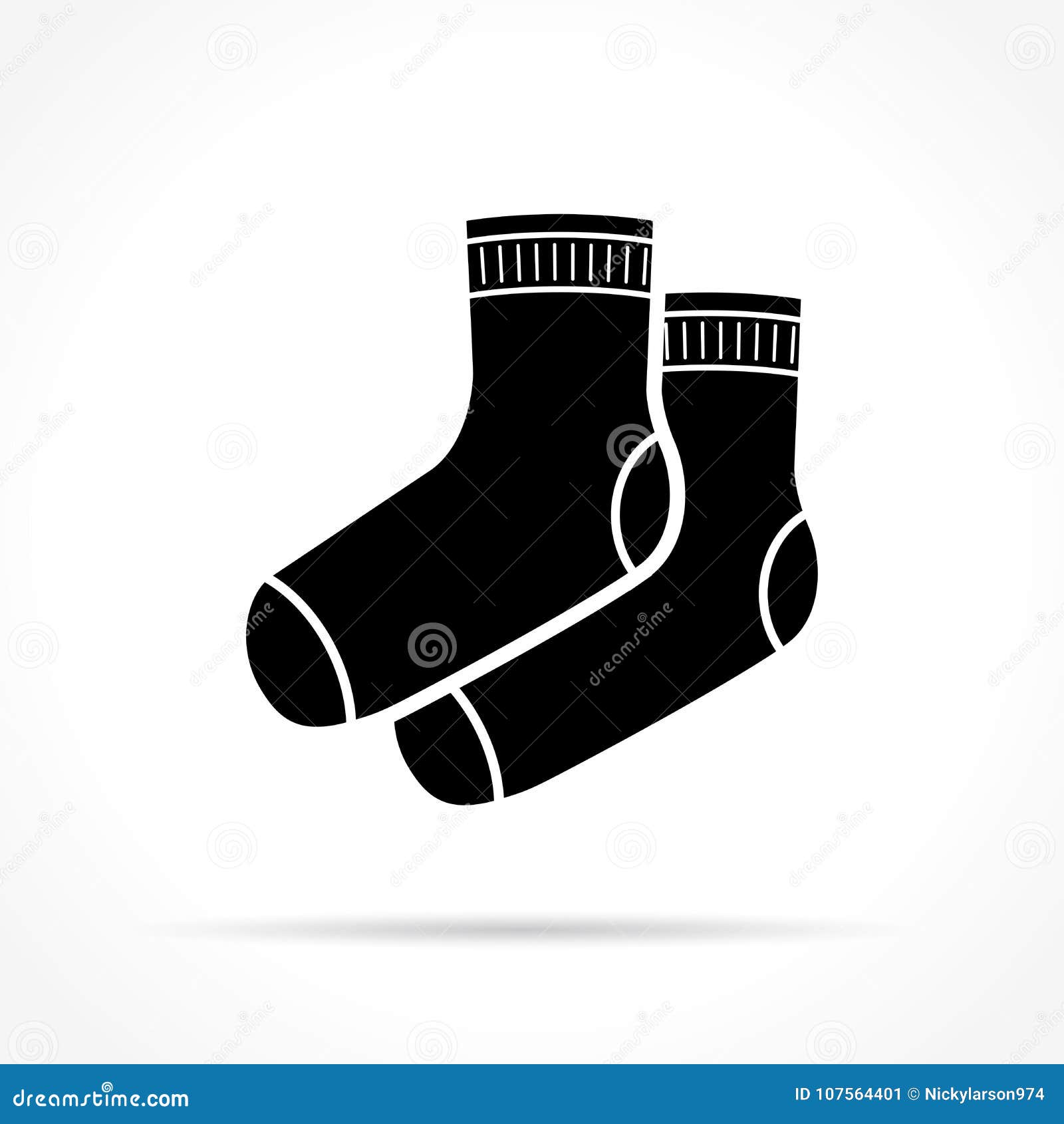 Socks Icon Vector Isolated On White Background, Socks Sign , Snowy Cold ...