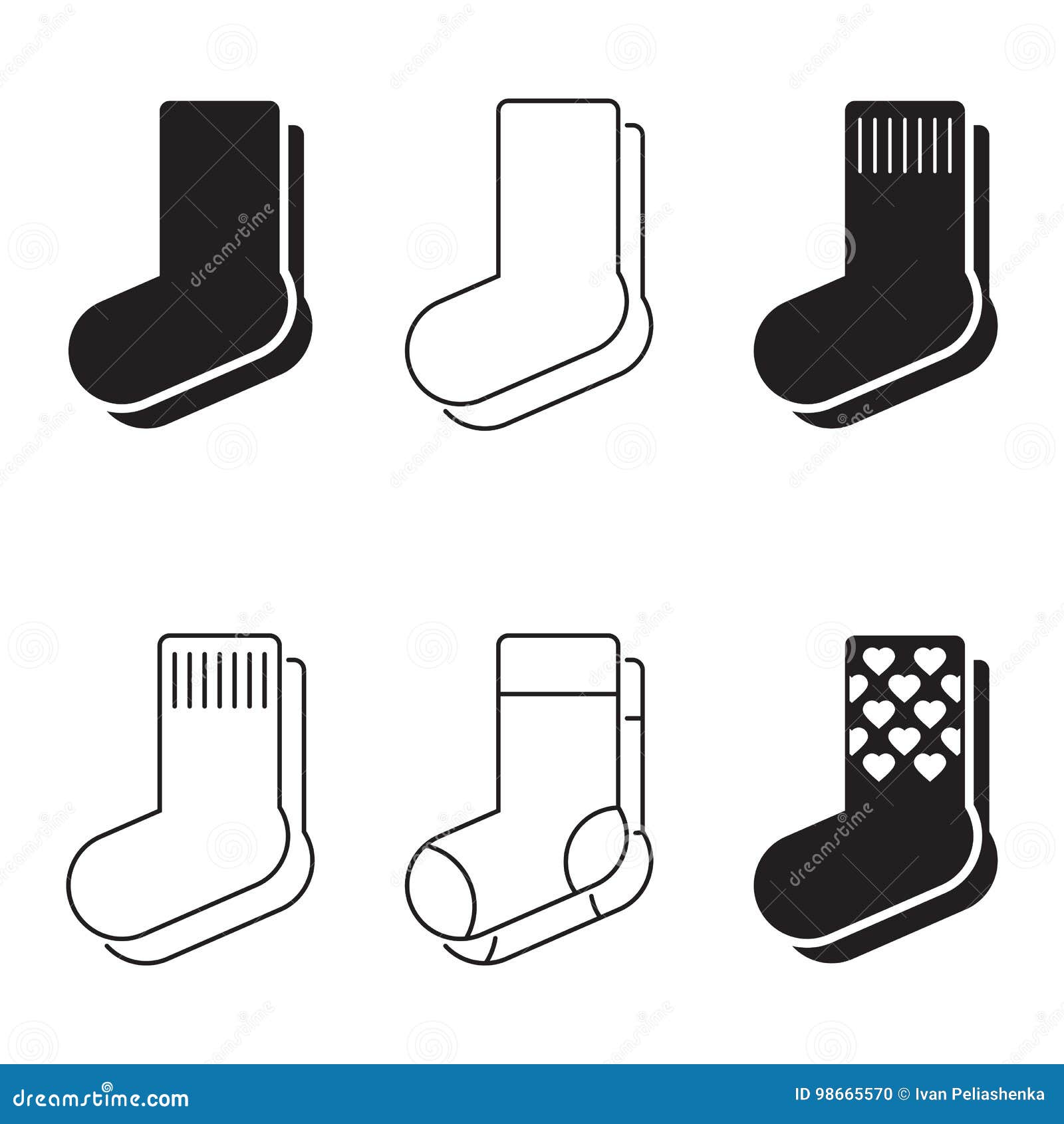 Socks icons stock illustration. Illustration of simple - 98665570