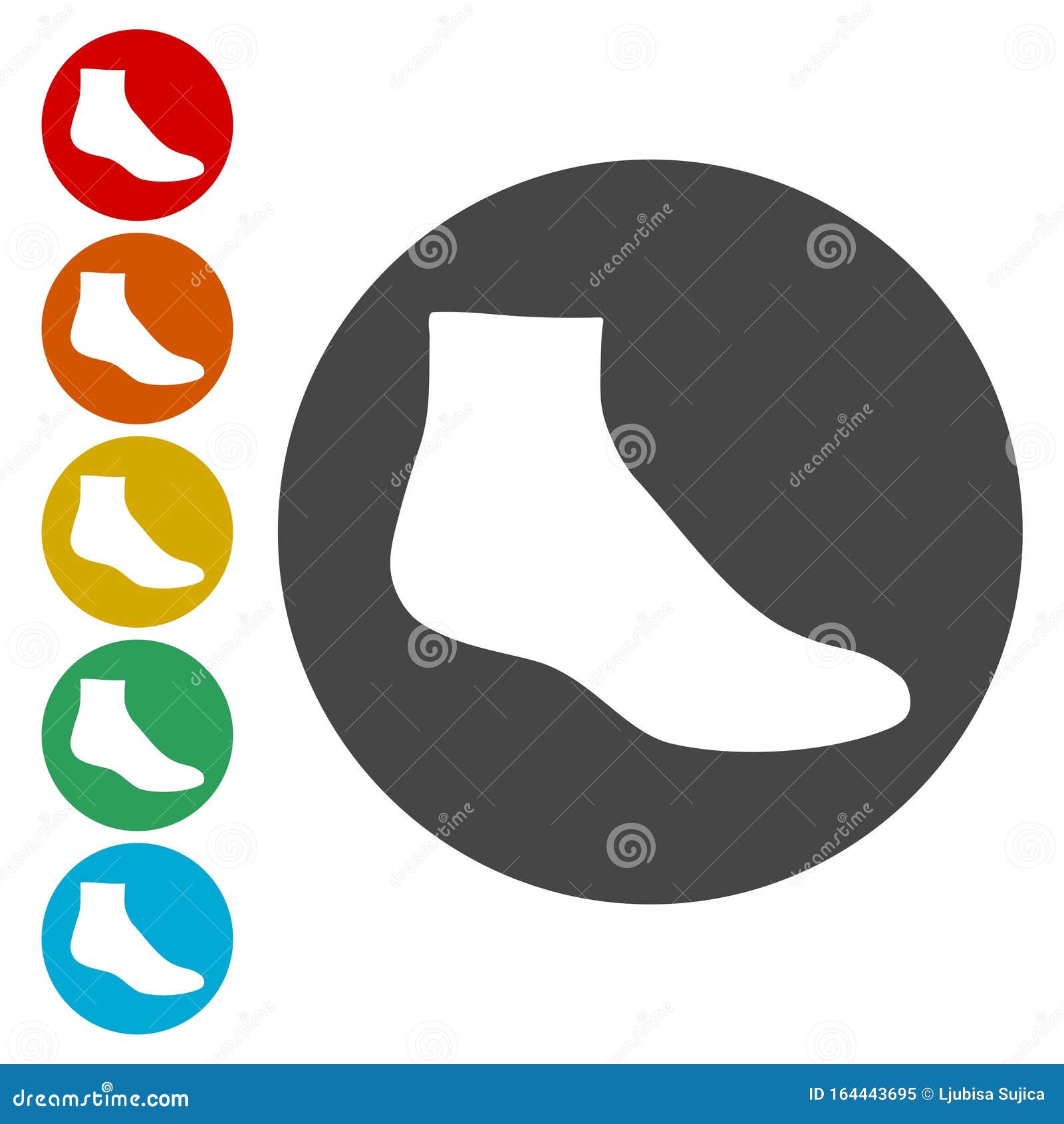 Socks Icons Set - Vector Illustration Stock Vector - Illustration of ...