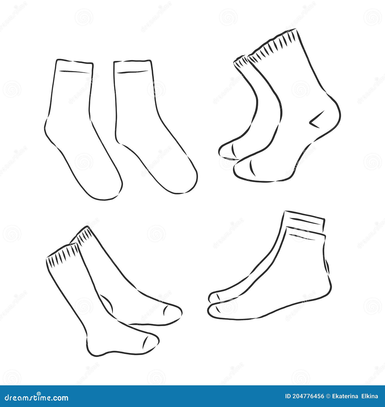 Socks Sketch Icon for Web, Mobile and Infographics. Hand Drawn Socks ...