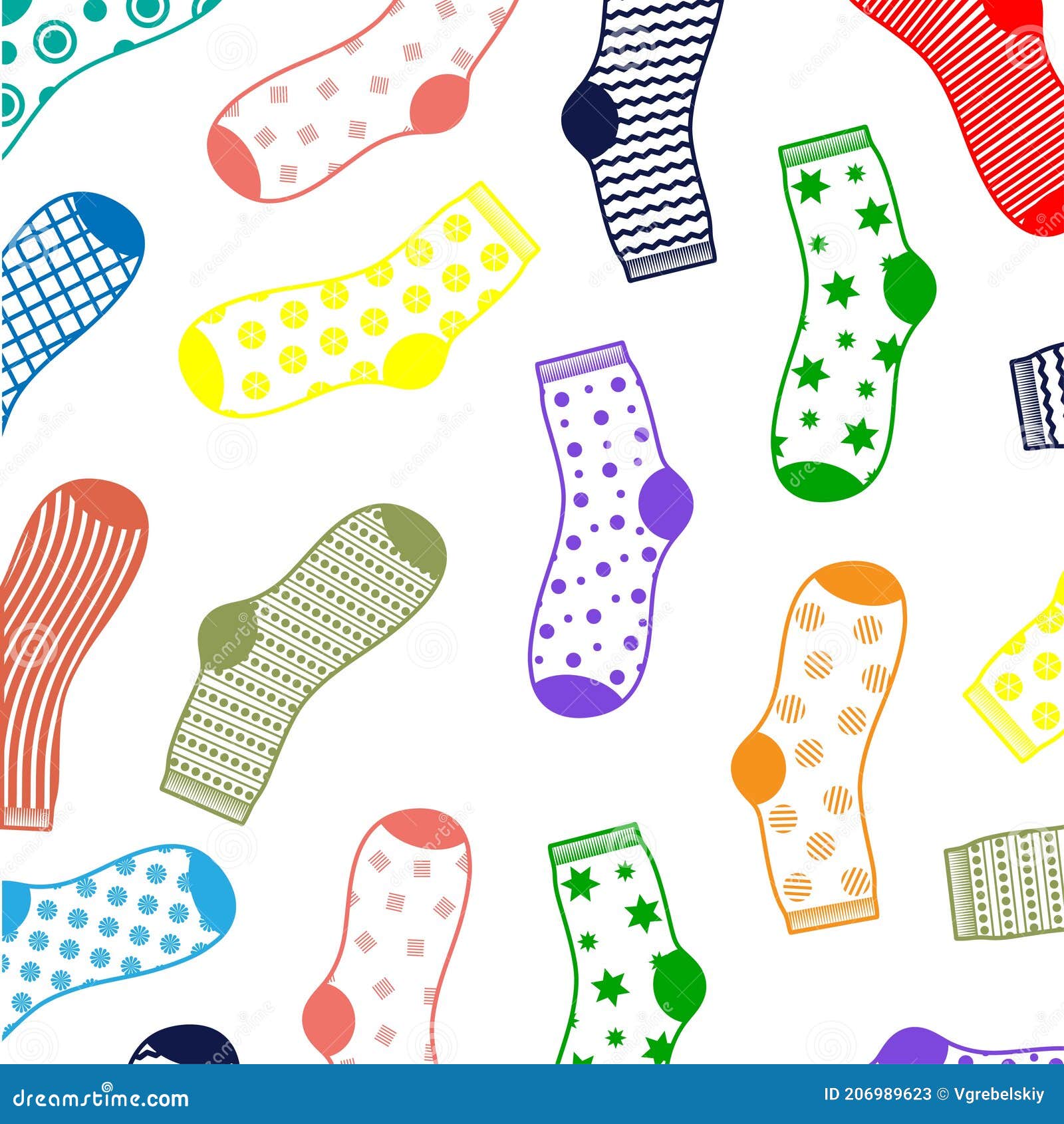 Socks texture stock vector. Illustration of material - 206989623