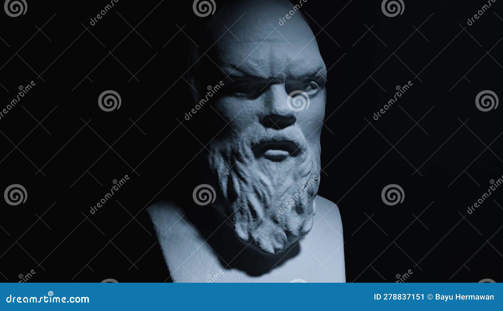 Socrates Bust Sculpture Motion Graphics, 3D Animation. Stock Video ...