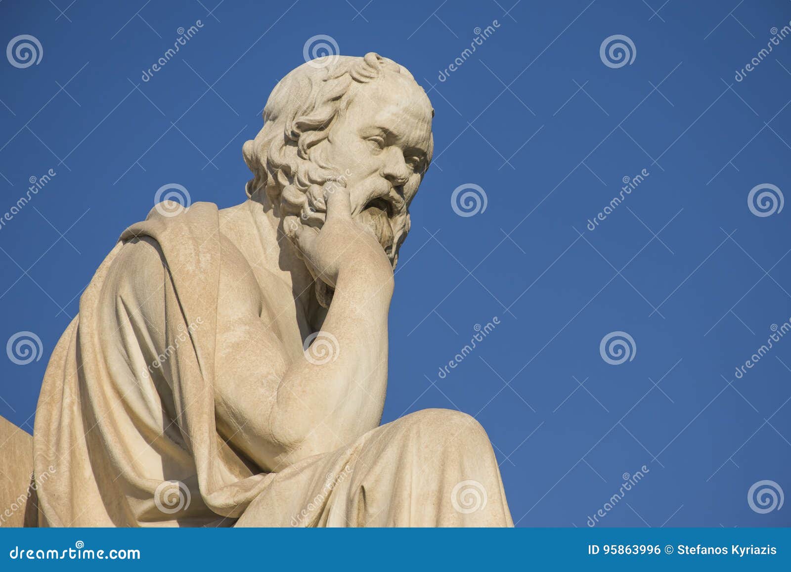 Socrates stock photo. Image of monument, culture, blue - 95863996
