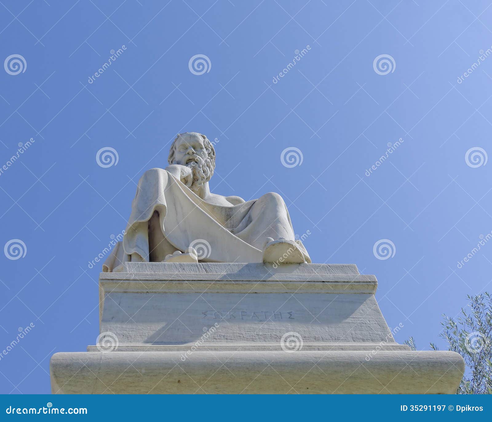 Socrates the Philosopher Statue Stock Image - Image of thinker ...