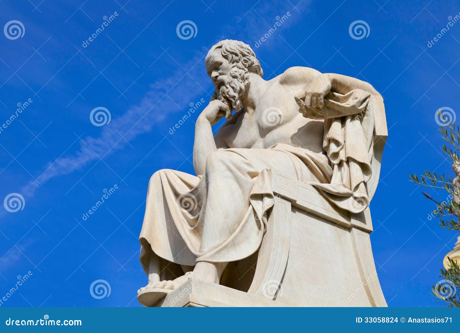 Socrates stock photo. Image of blue, archaeological, famous - 33058824