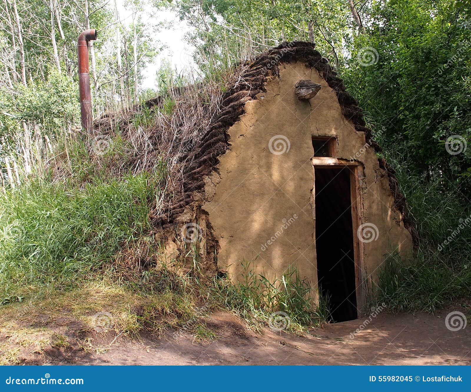 Sod House stock image. Image of pioneer, alberta, historic - 55982045