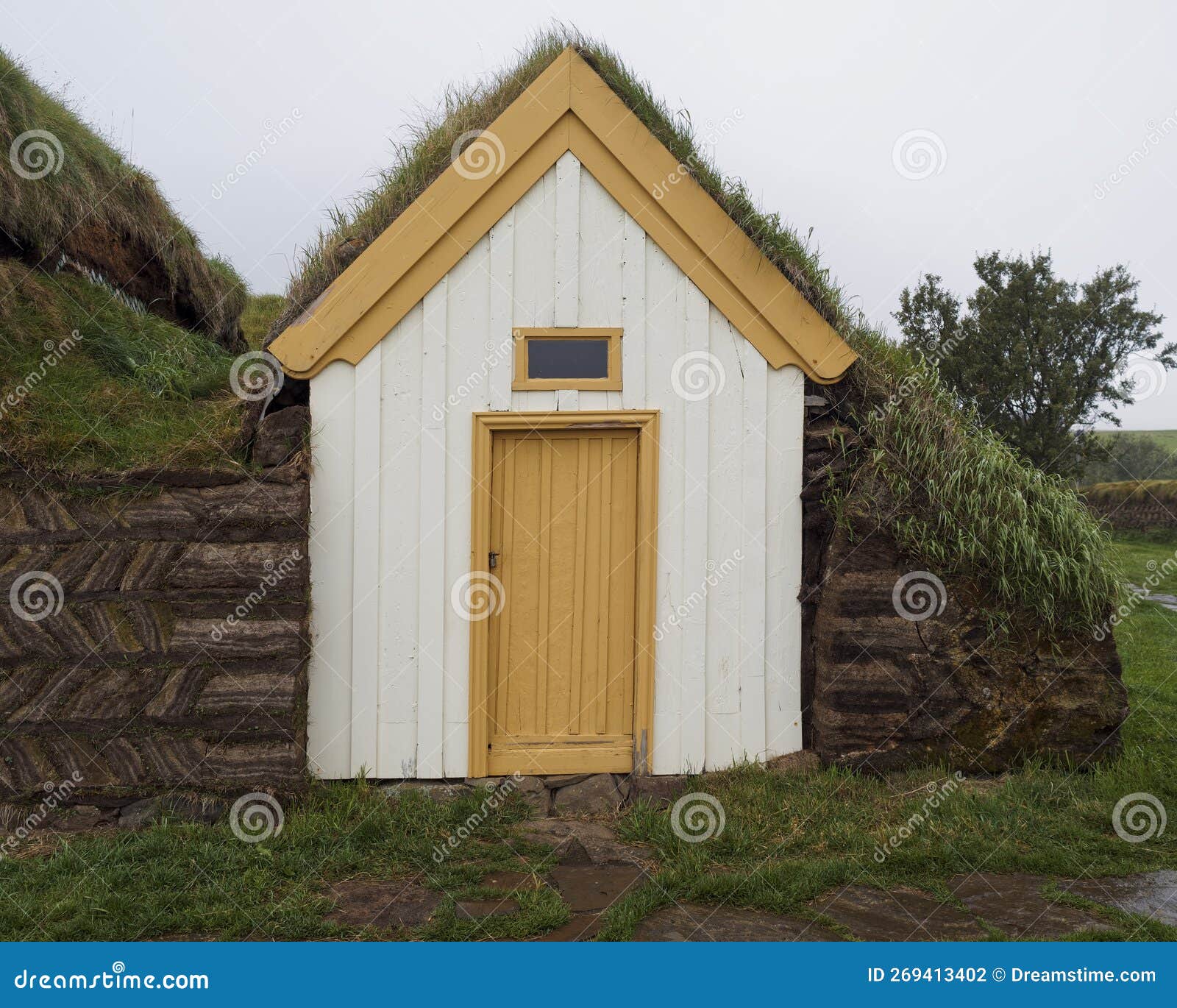 Sod or turf building stock photo. Image of history, change - 269413402