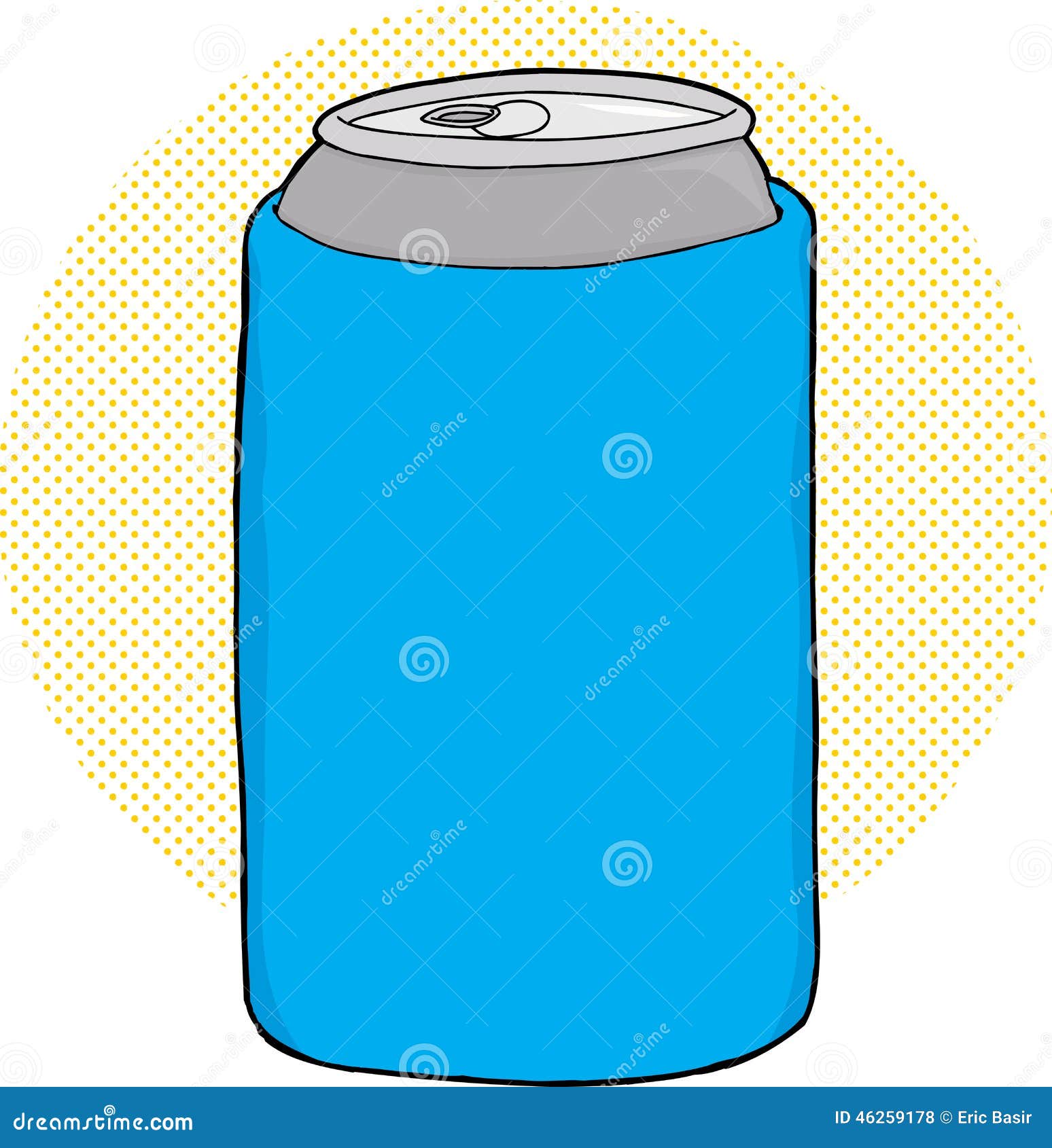Soda in Can Cooler stock illustration. Illustration of clip - 46259178