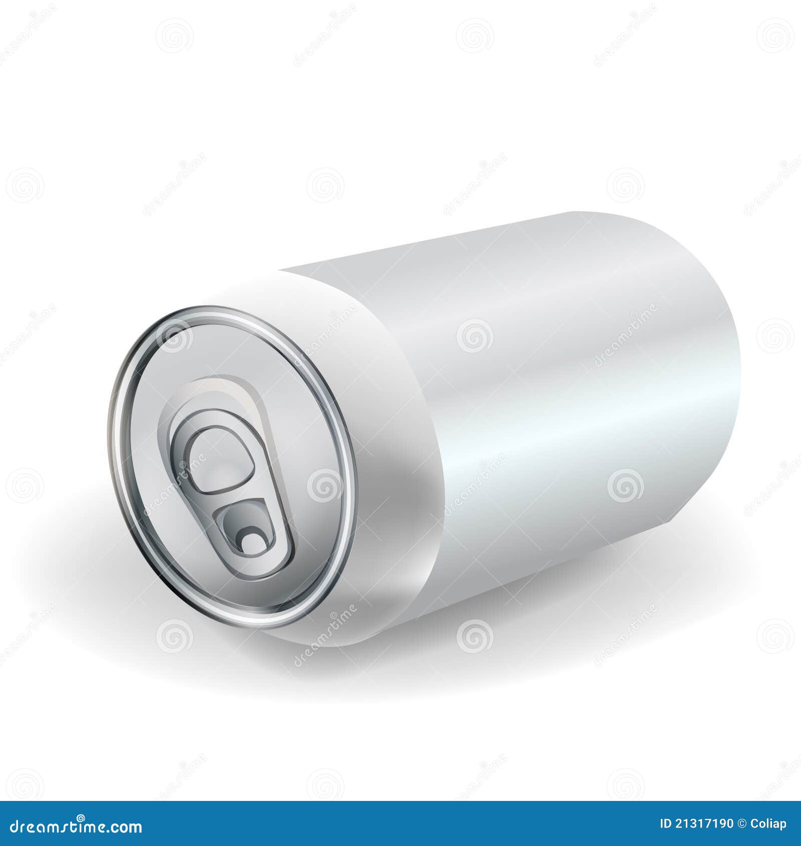 Soda Can Perspective Isolated Stock Vector - Illustration of beverage ...