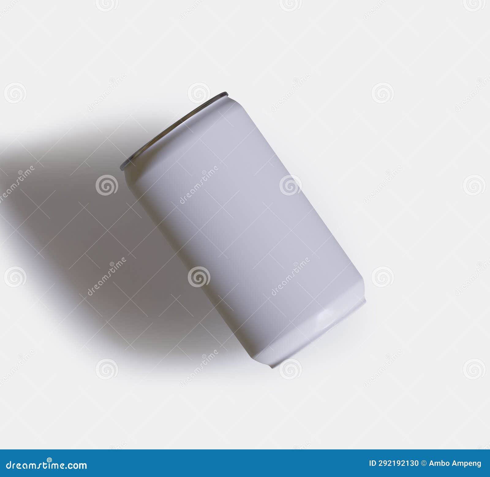 Soda Can White Color and Realistic Texture Stock Illustration ...