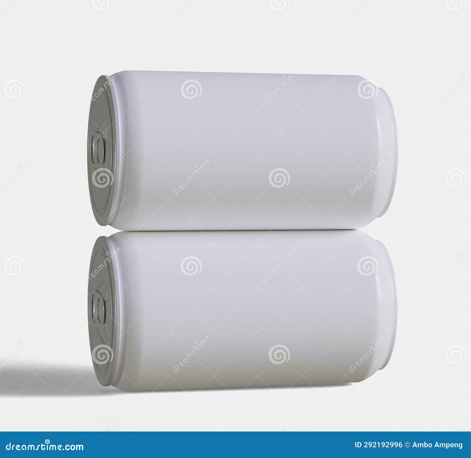 Soda Can White Color and Realistic Texture Stock Illustration ...
