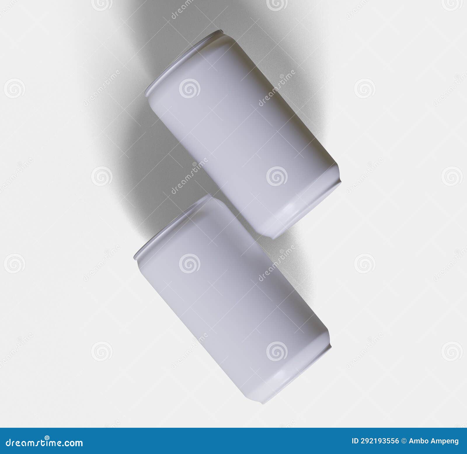 Soda Can White Color and Realistic Texture Stock Illustration ...