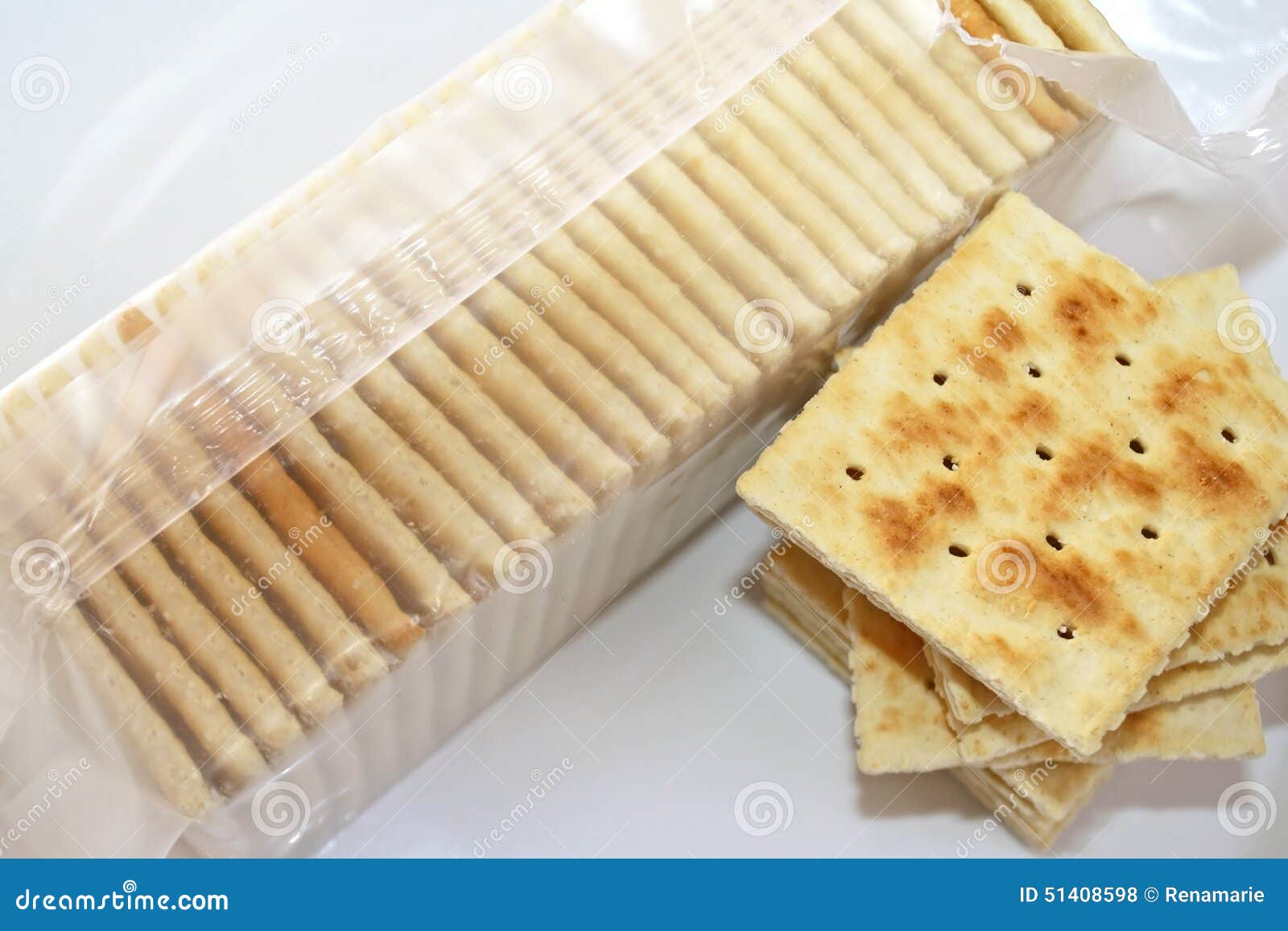 Soda Crackers - Ideal As a Snack and with Soup Stock Photo - Image of ...