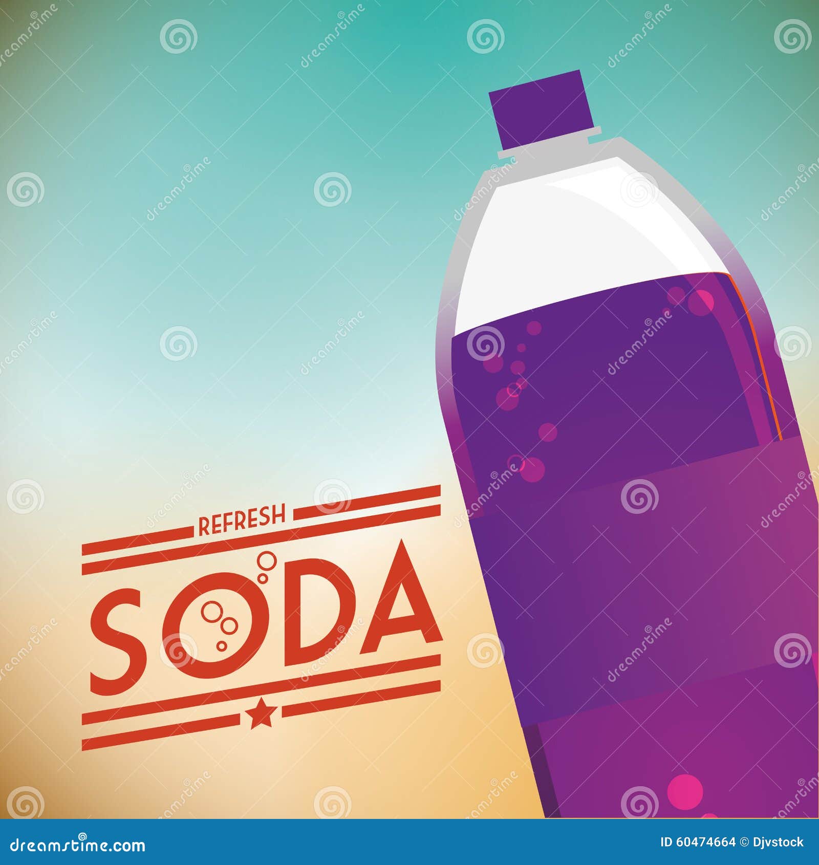 Soda design stock vector. Illustration of liquid, bottle - 60474664
