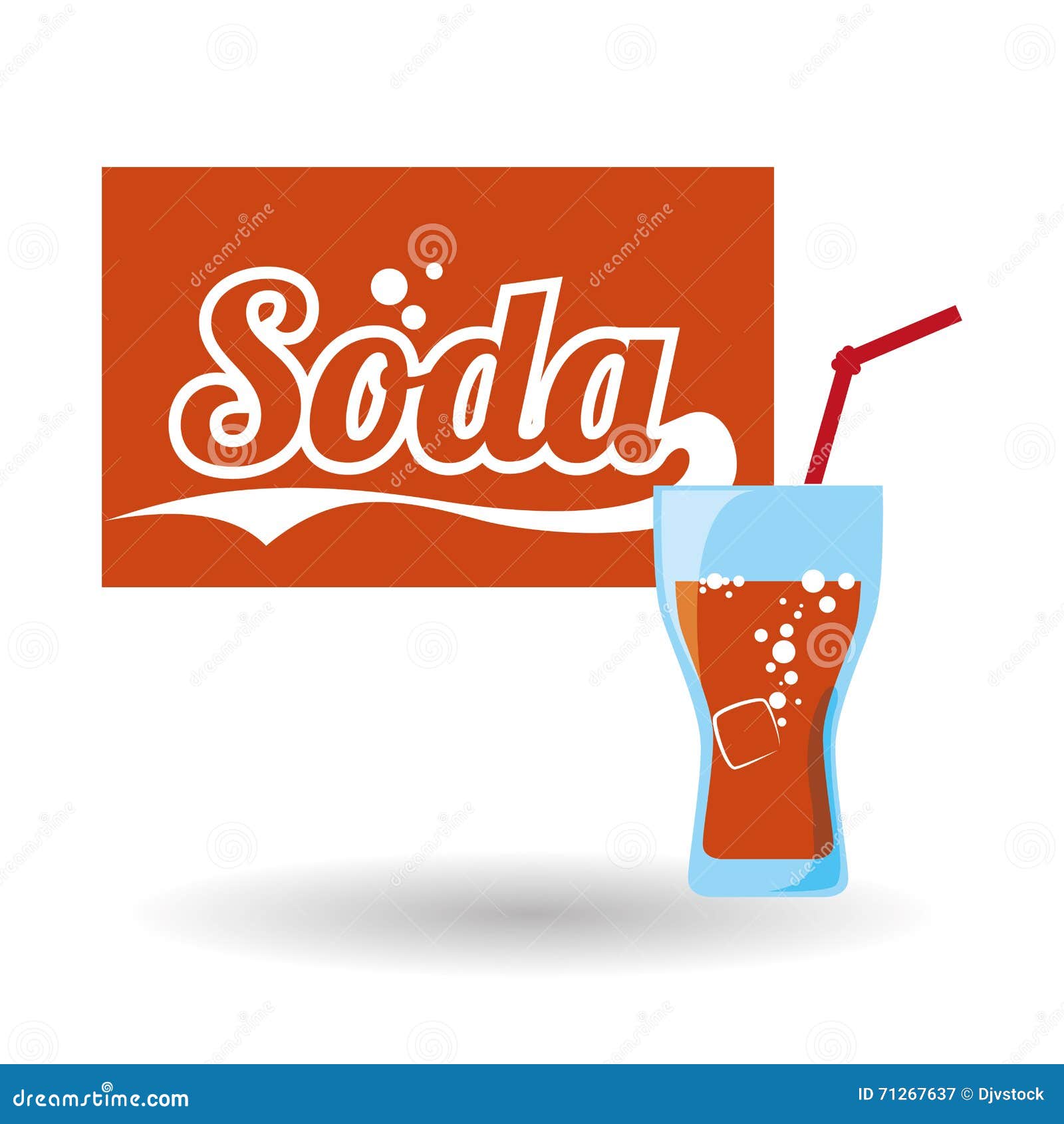 Soda Design. Drink Concept. White Background Stock Vector ...