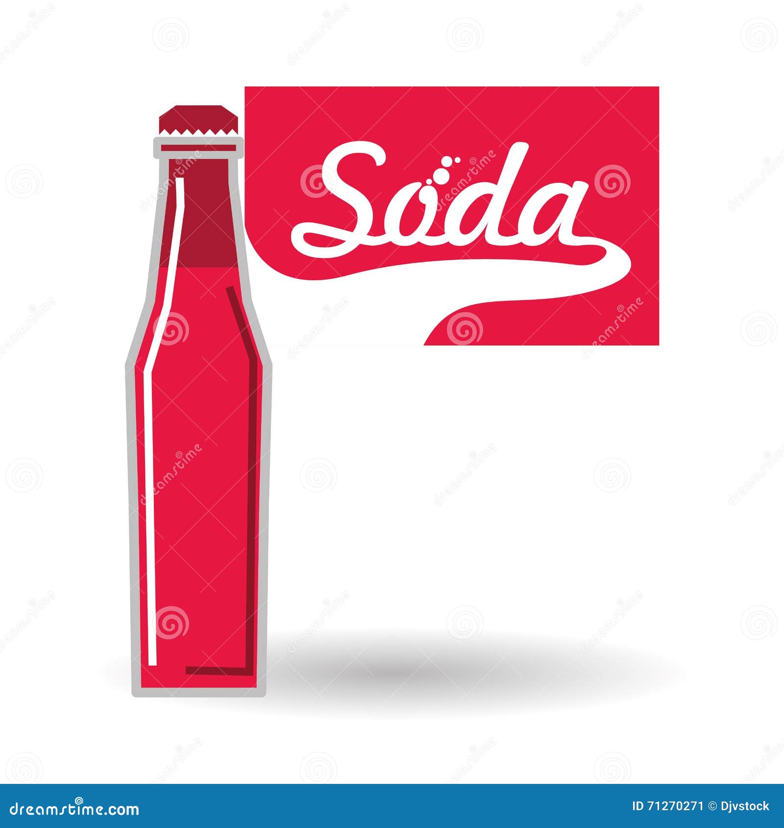 Soda Design. Drink Concept. White Background Stock Vector ...