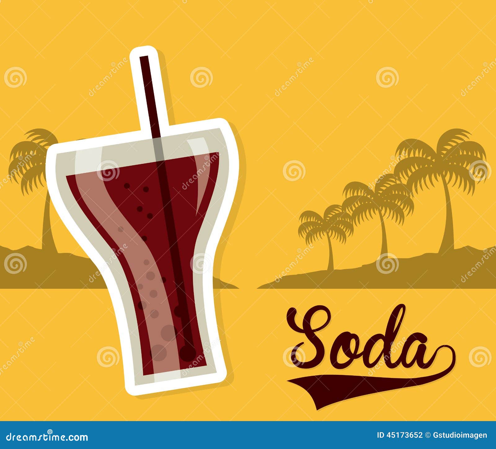 Soda design stock vector. Illustration of refreshment - 45173652