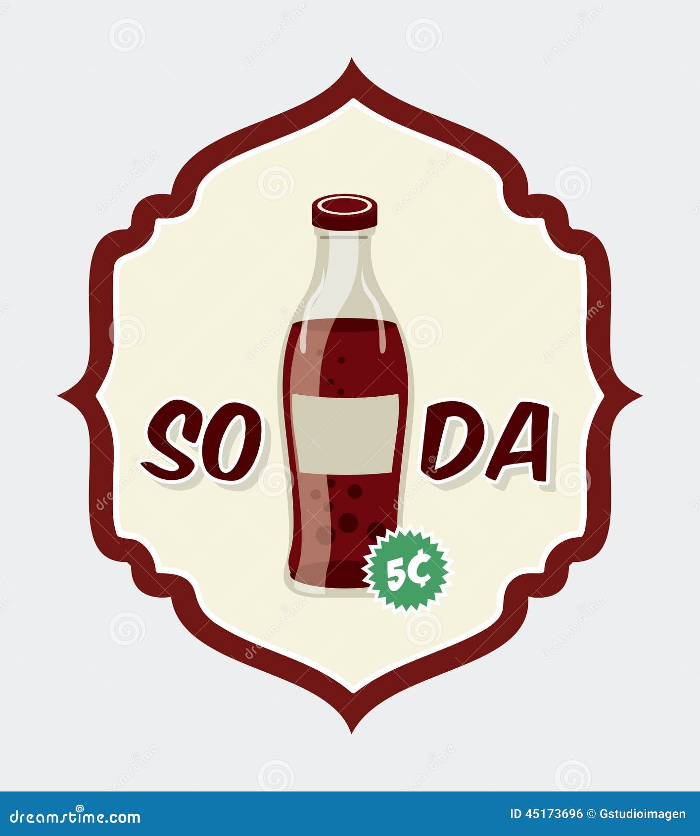 Soda design stock vector. Illustration of drinks, soda - 45173696