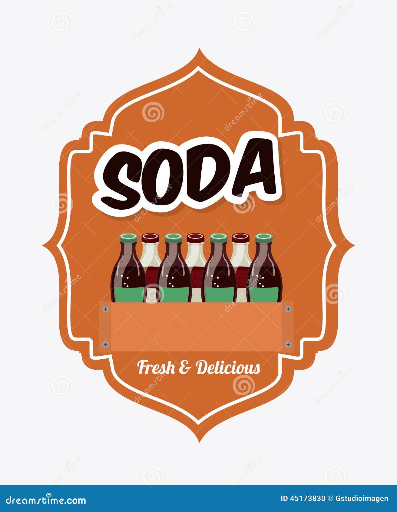 Soda design stock vector. Illustration of drink, cold - 45173830