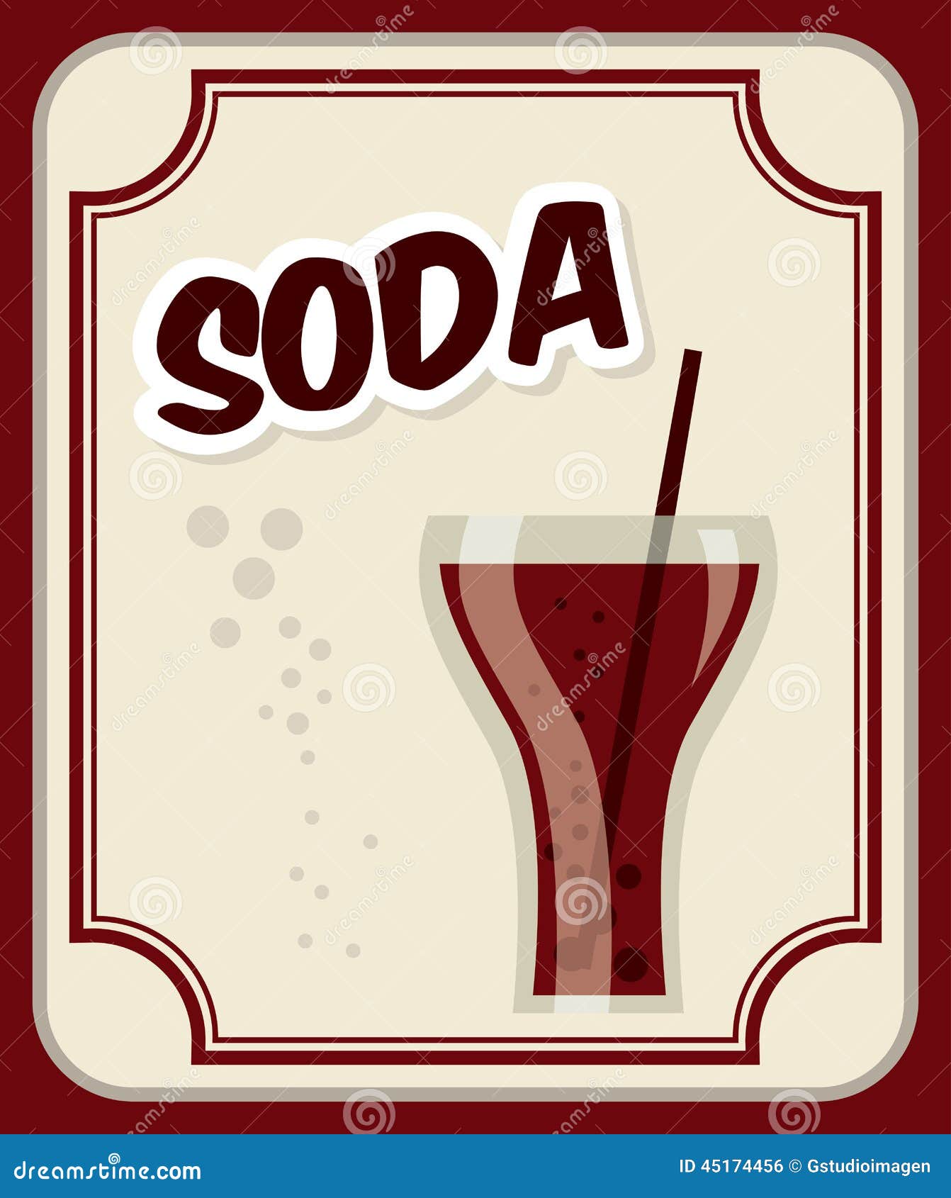 Soda design stock vector. Illustration of soft, label - 45174456