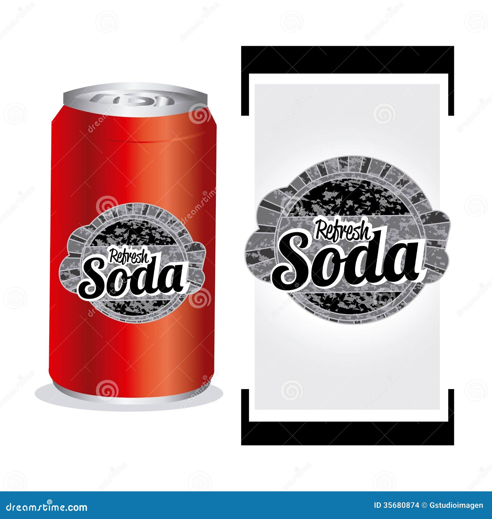 Soda design stock vector. Illustration of hard, glass - 35680874