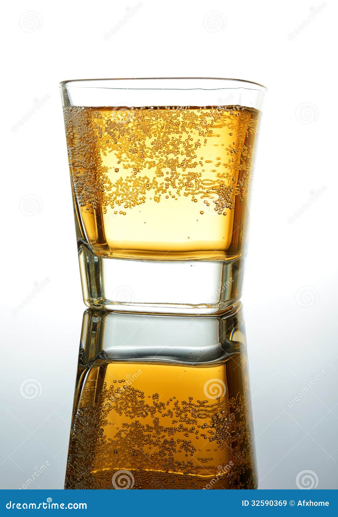 Soda drink in glass stock image. Image of clear, pouring - 32590369
