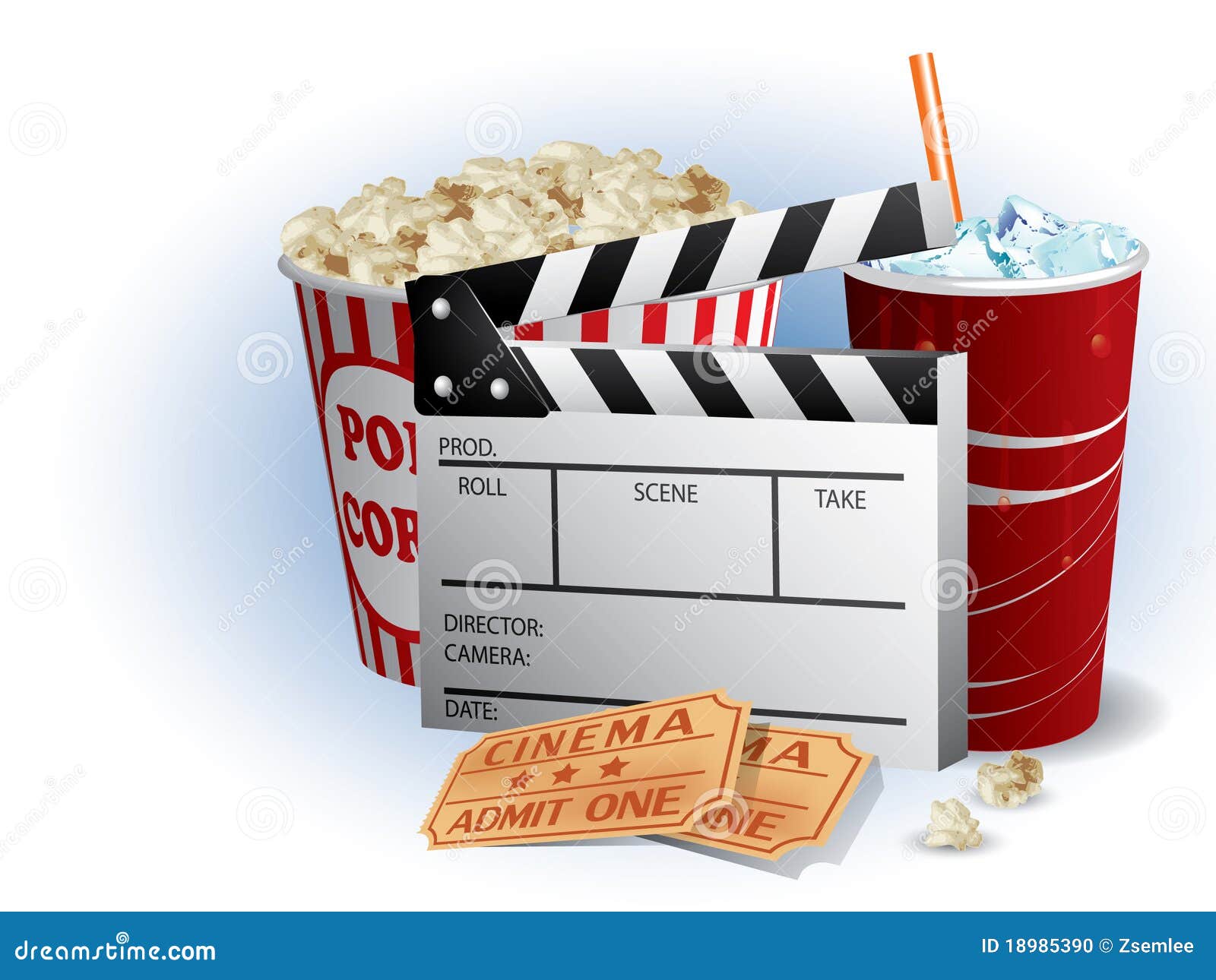 Popcorn Soda Tickets White Stock Illustrations – 64 Popcorn Soda ...