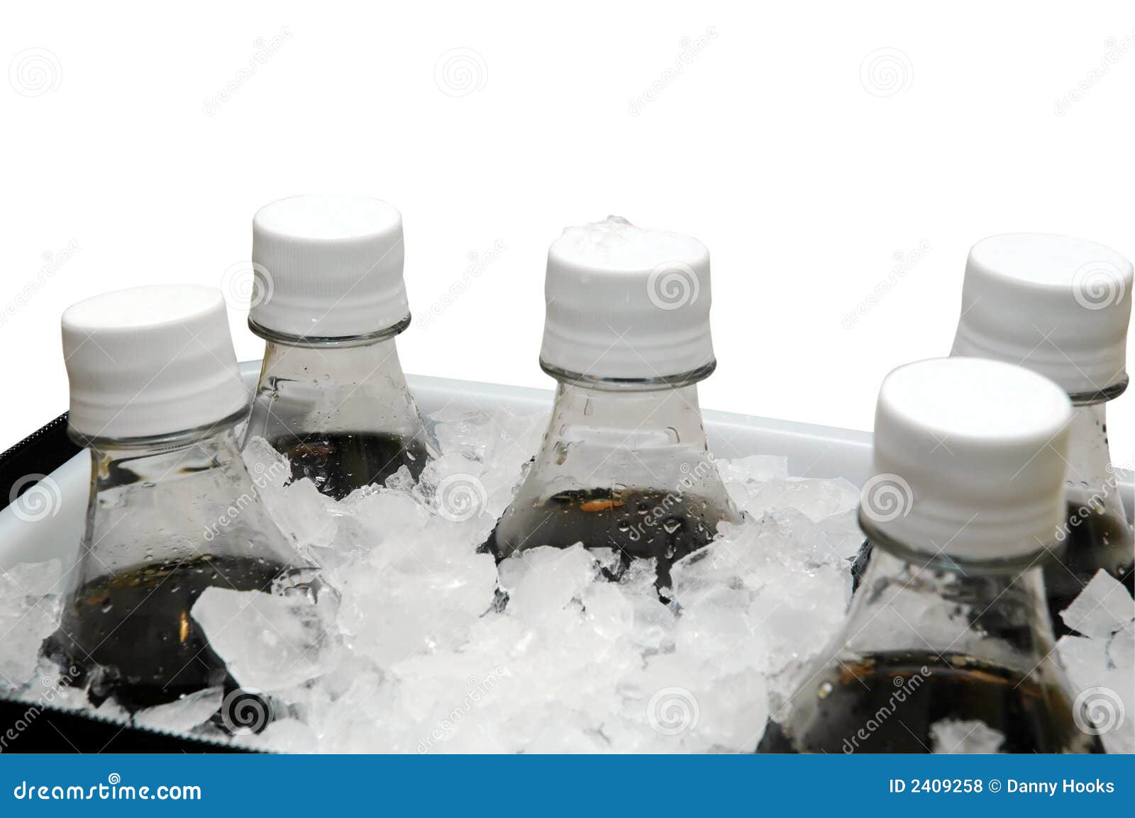 Soda on Ice stock photo. Image of cold, white, bottle - 2409258