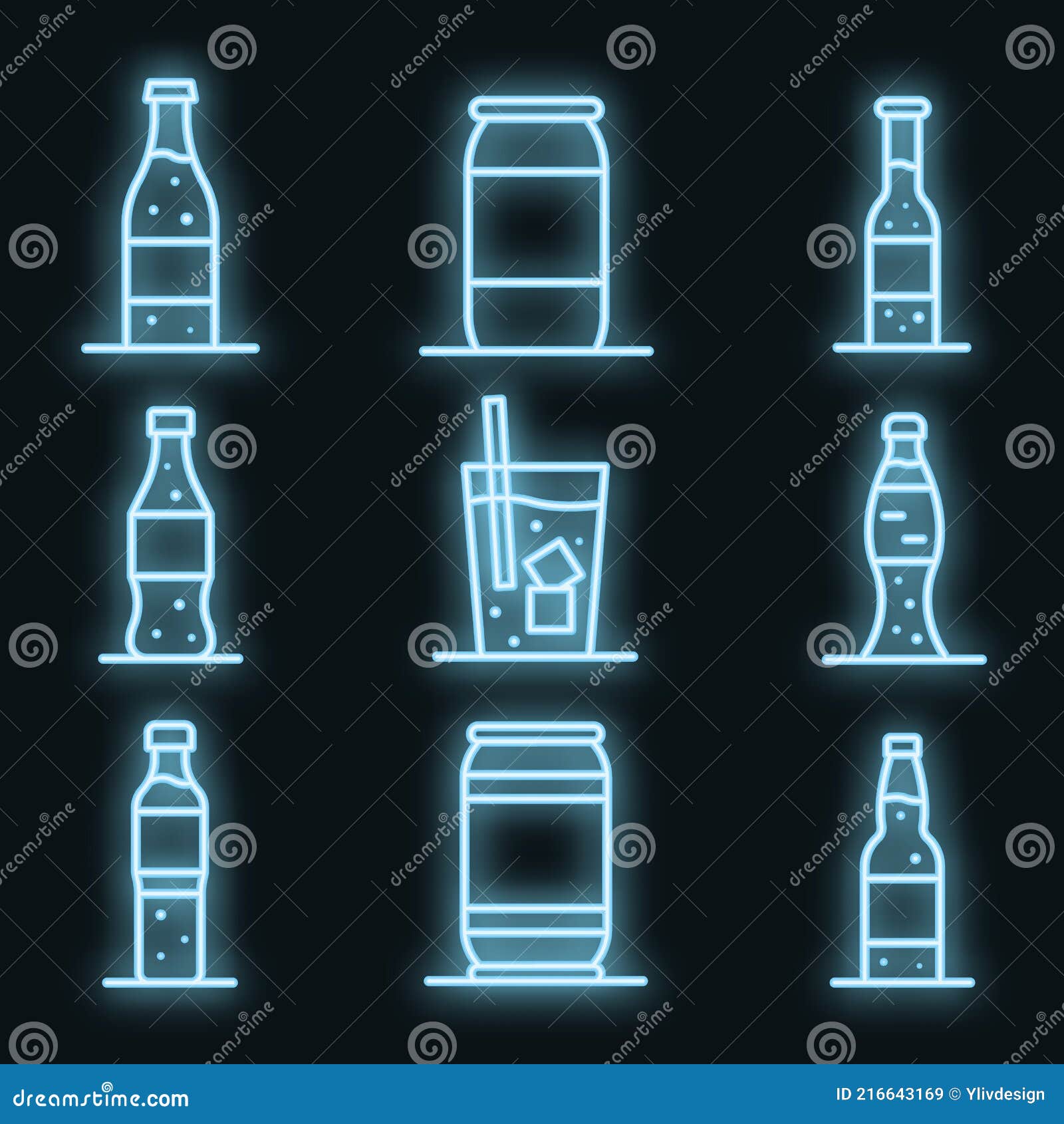 Soda icons set vector neon stock vector. Illustration of neon - 216643169 Soda icons set vector neon stock vector. Illustration of neon - 216643169