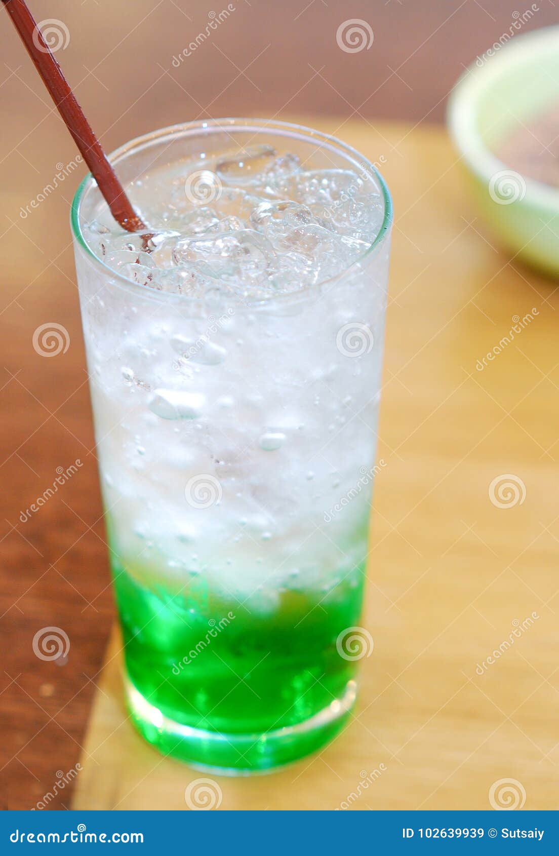 Soda italiana verde imagen de archivo. Imagen de fresco - 102639939